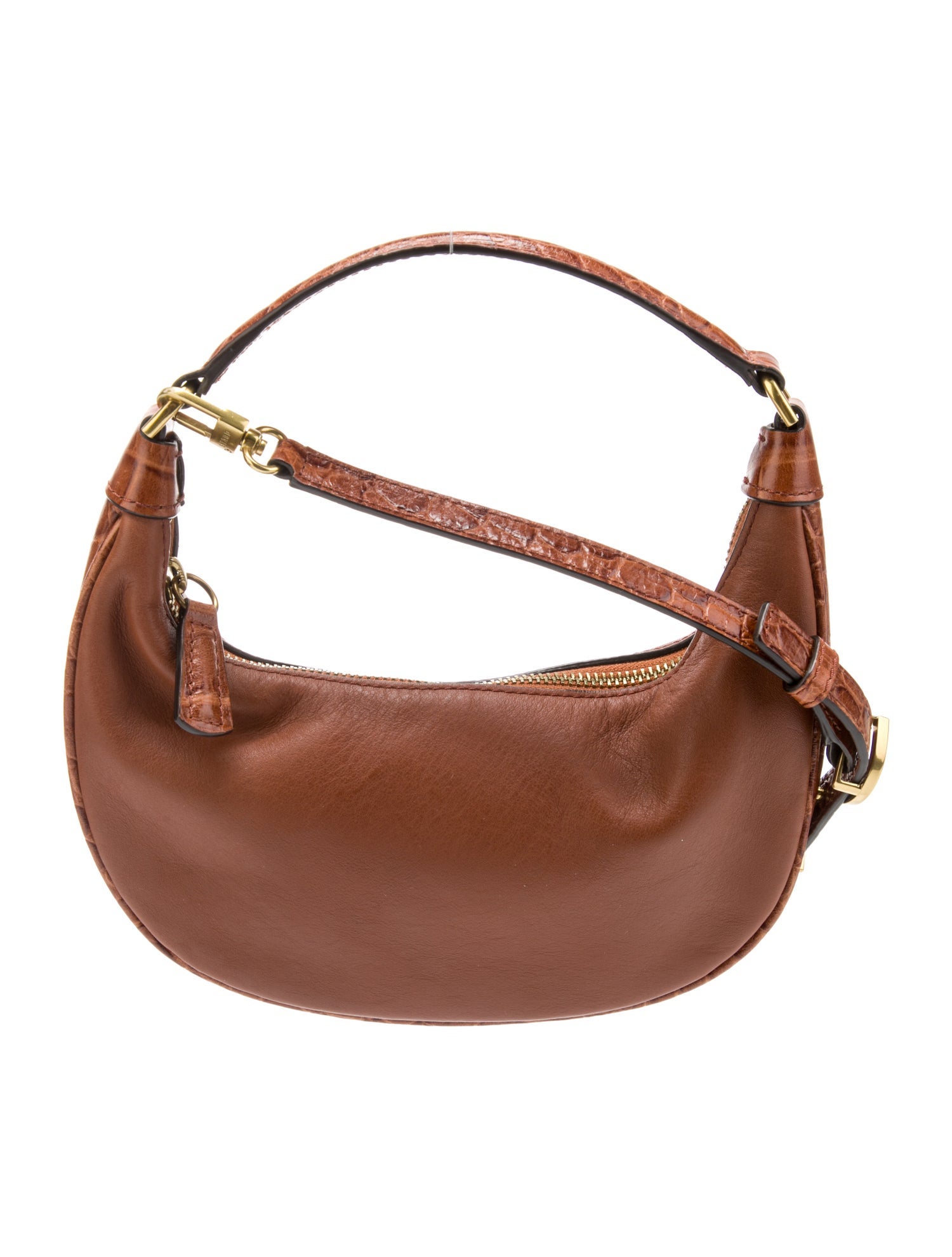 Staud Leather Handle Bag - Brown Handle Bags, Handbags - WSTFG61143 ...