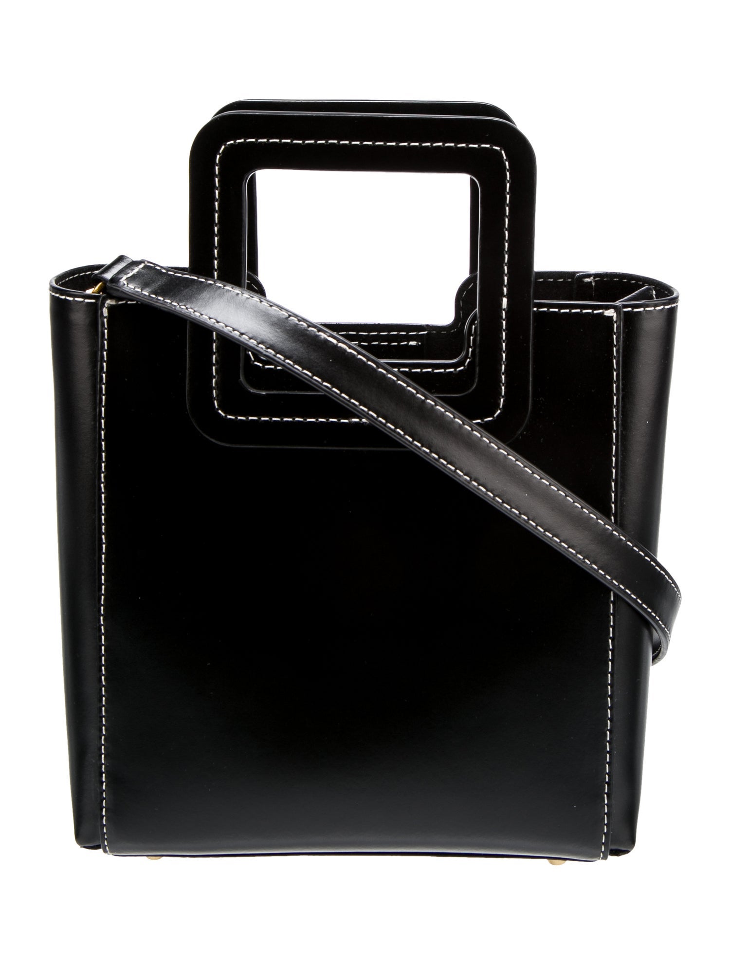 Staud Leather Handle Bag w/Tags - Black Handle Bags, Handbags ...