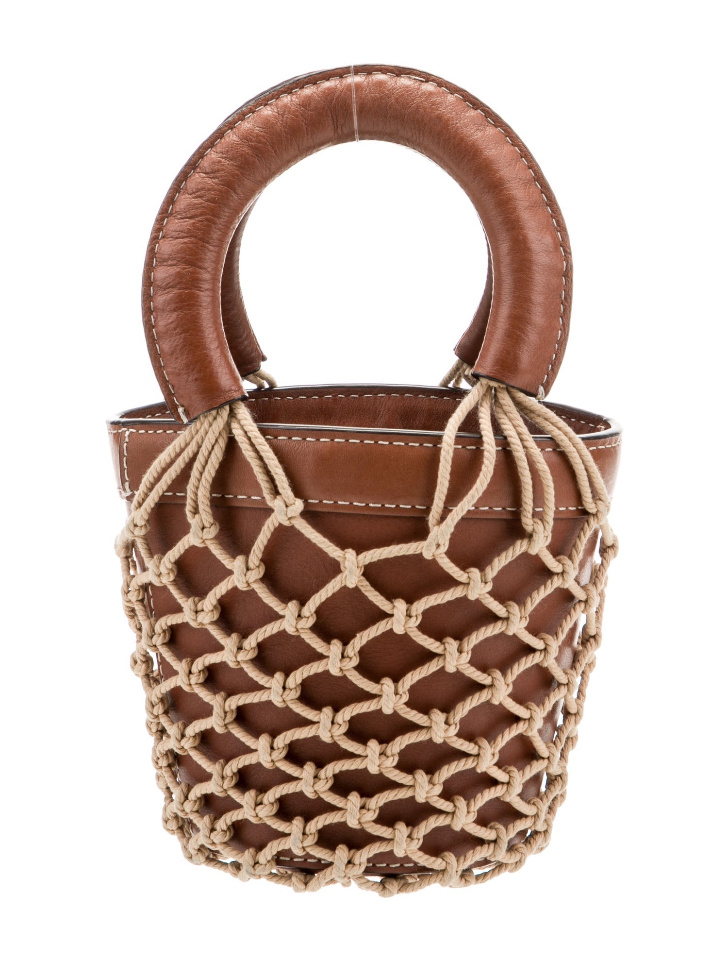 Staud Moreau Leather Bucket Bag - Brown Bucket Bags, Handbags ...