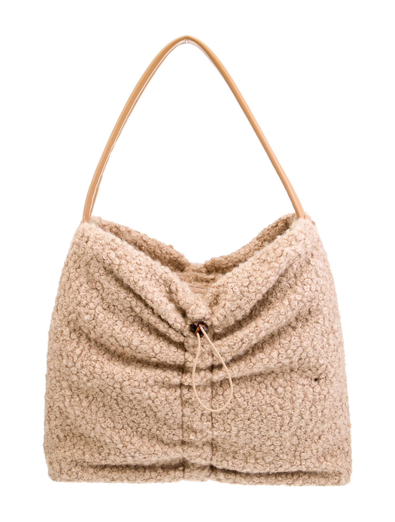 Staud Felix Faux Sherpa Tote - Neutrals Totes, Handbags - WSTFG62616 ...