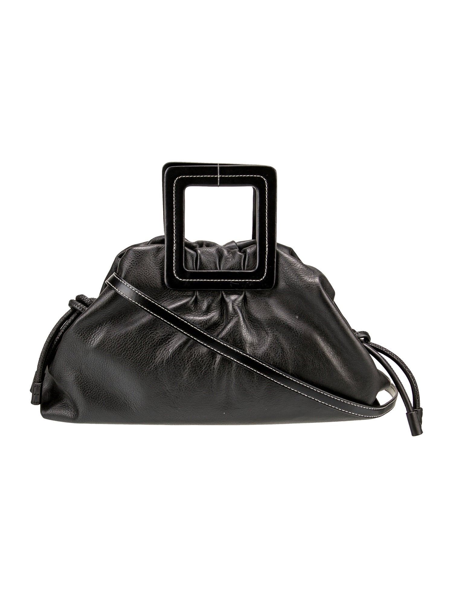 Staud Leather Handle Bag - Black Handle Bags, Handbags - WSTFG62648 ...