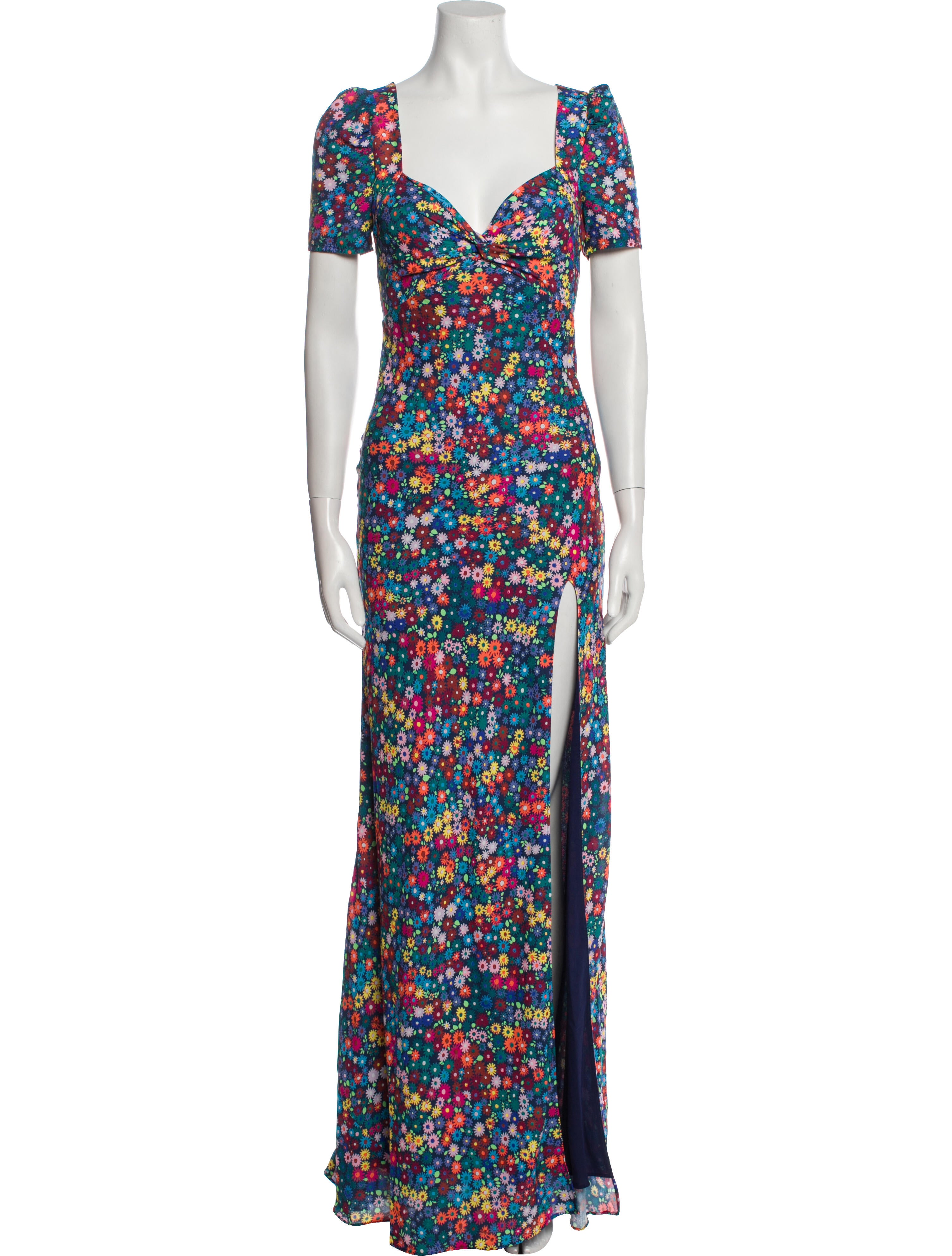Staud Floral Print Long Dress w/ Tags - Blue Dresses, Clothing ...
