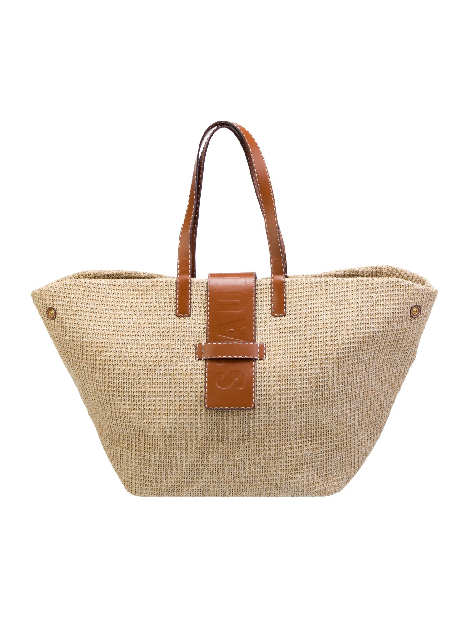 Staud Raffia Tote - Brown Totes, Handbags - WSTFG65654 | The RealReal