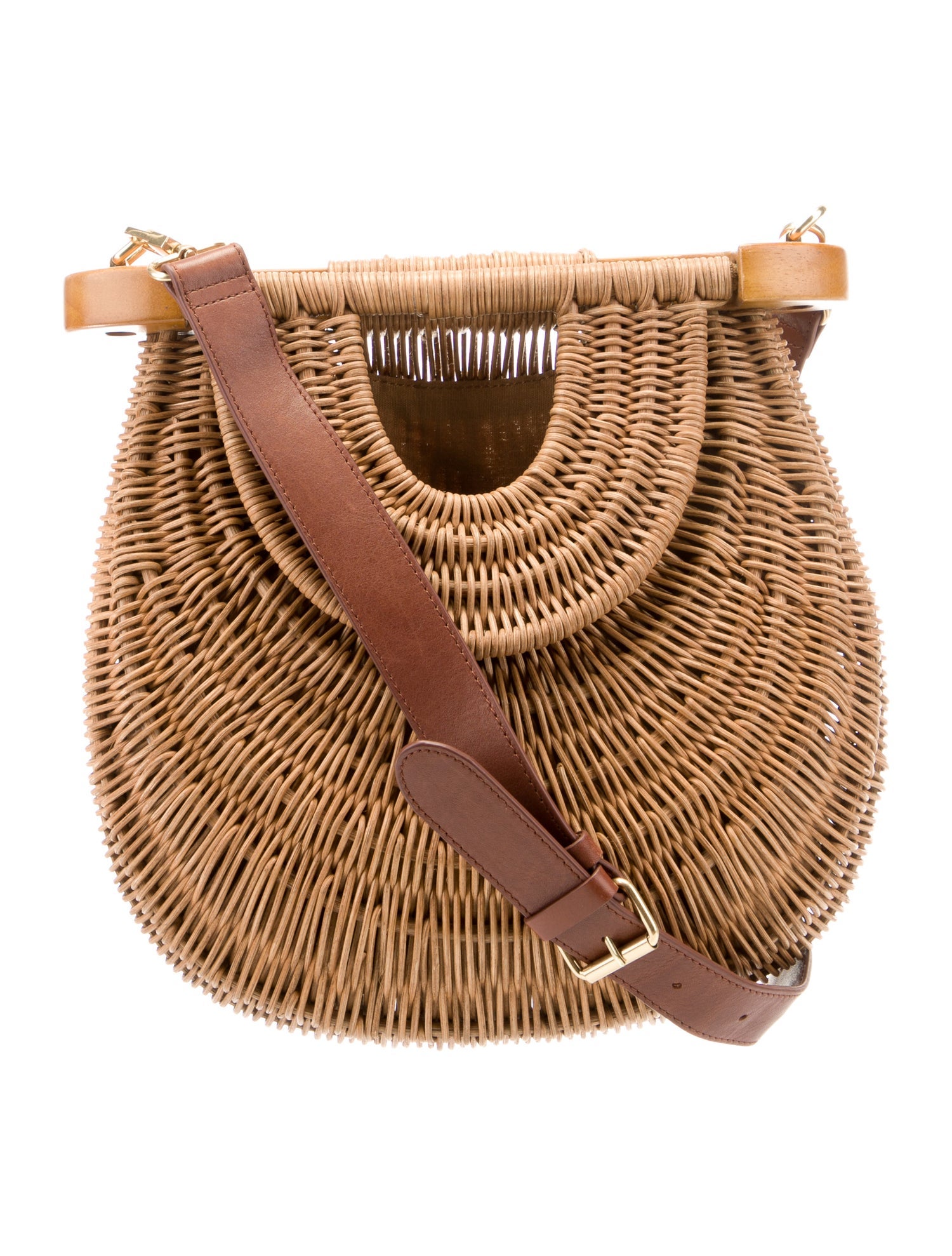 Staud Wicker Crossbody Bag - Neutrals Crossbody Bags, Handbags ...