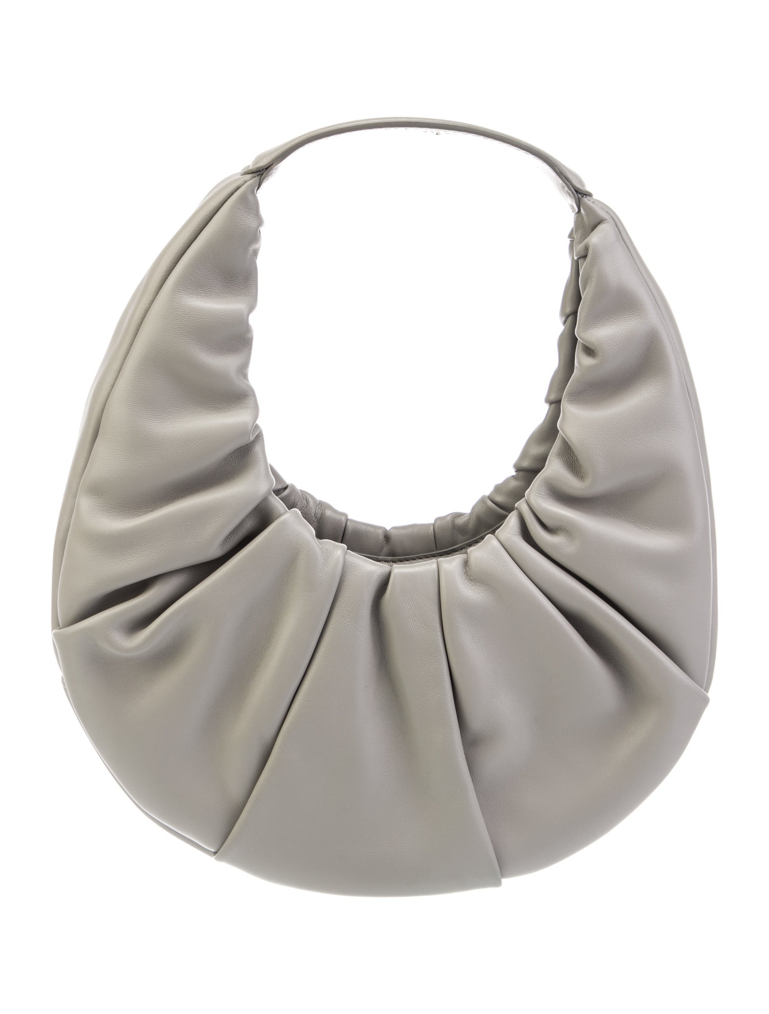 Staud Leather Shoulder Bag - Grey Shoulder Bags, Handbags - WSTFG69912 ...