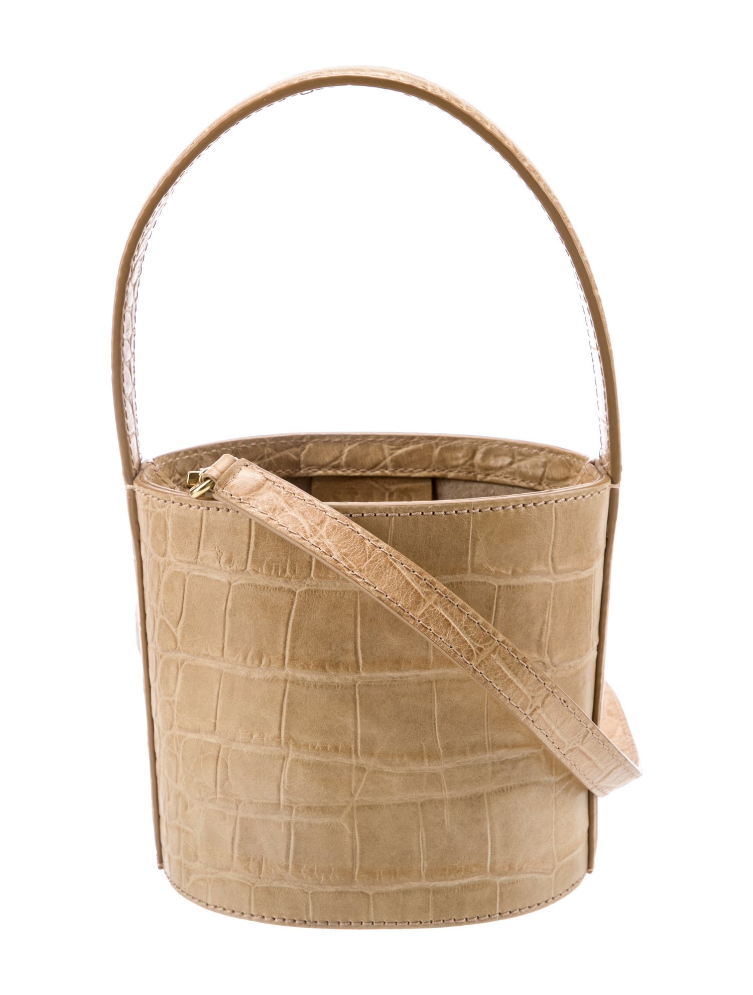 Staud Leather Bucket Bag - Neutrals Bucket Bags, Handbags - WSTFG73707 ...