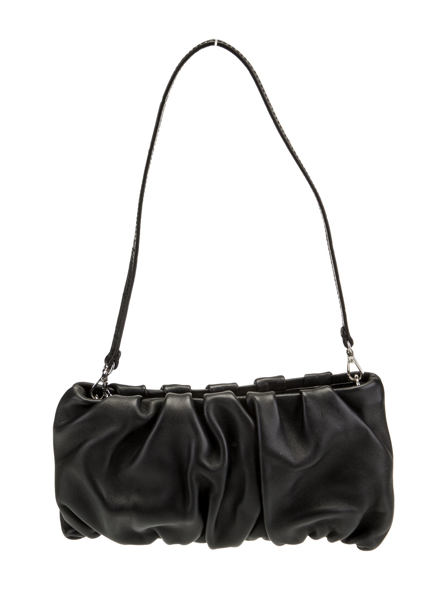Staud Leather Shoulder Bag - Black Shoulder Bags, Handbags - WSTFG73833 ...