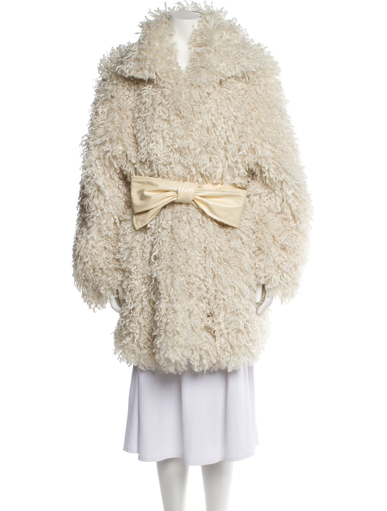 Staud Faux Fur Jacket - White Jackets, Clothing - WSTFG74326 | The RealReal