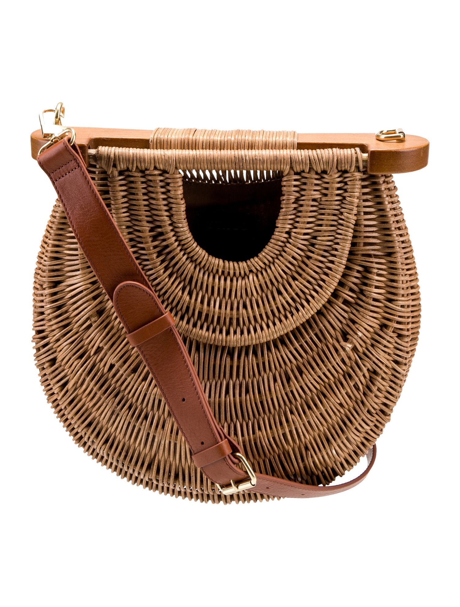 Staud Wicker Shoulder Bag - Brown Crossbody Bags, Handbags - WSTFG75291 ...