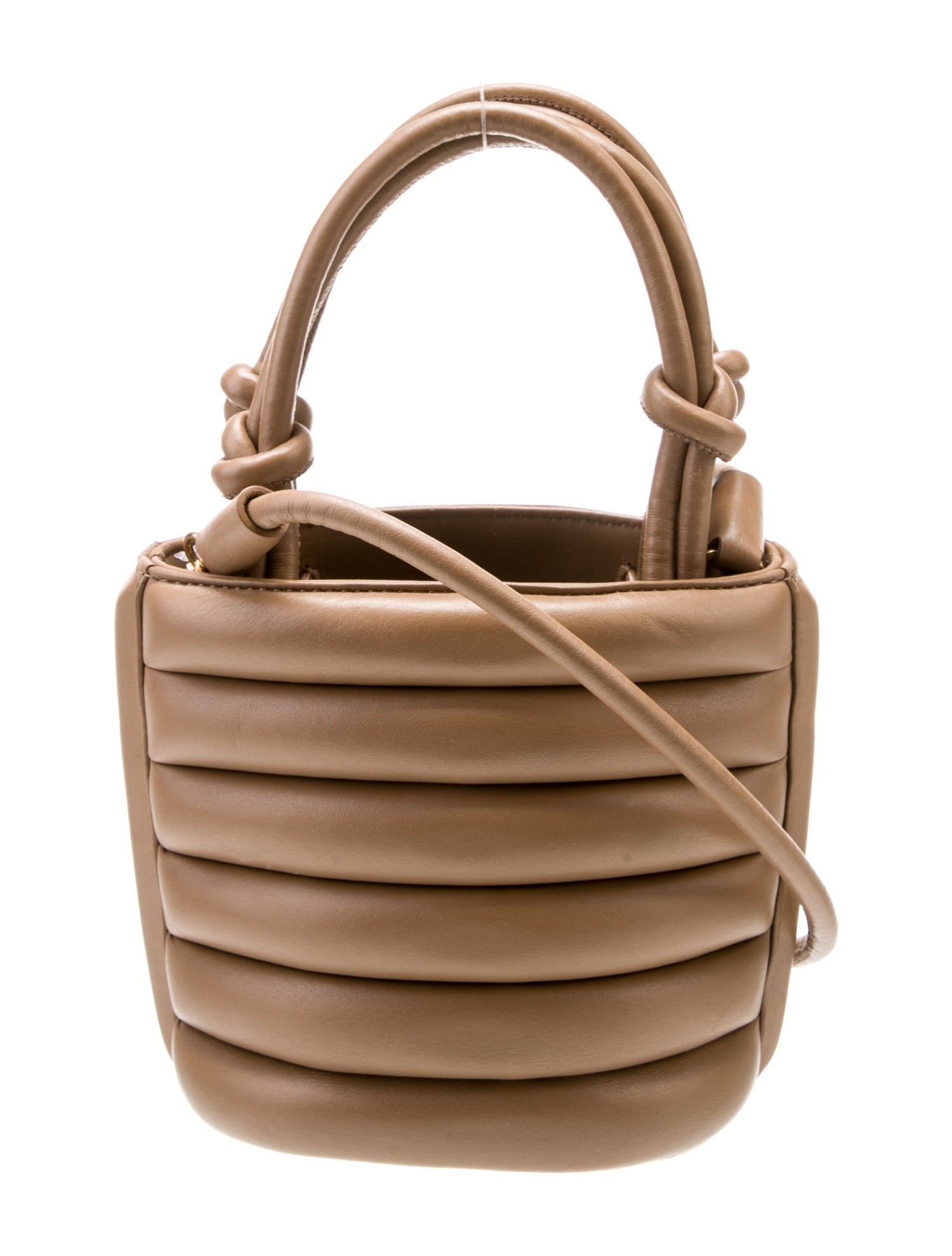 Staud Leather Bucket Bag - Brown Crossbody Bags, Handbags - WSTFG78965 ...