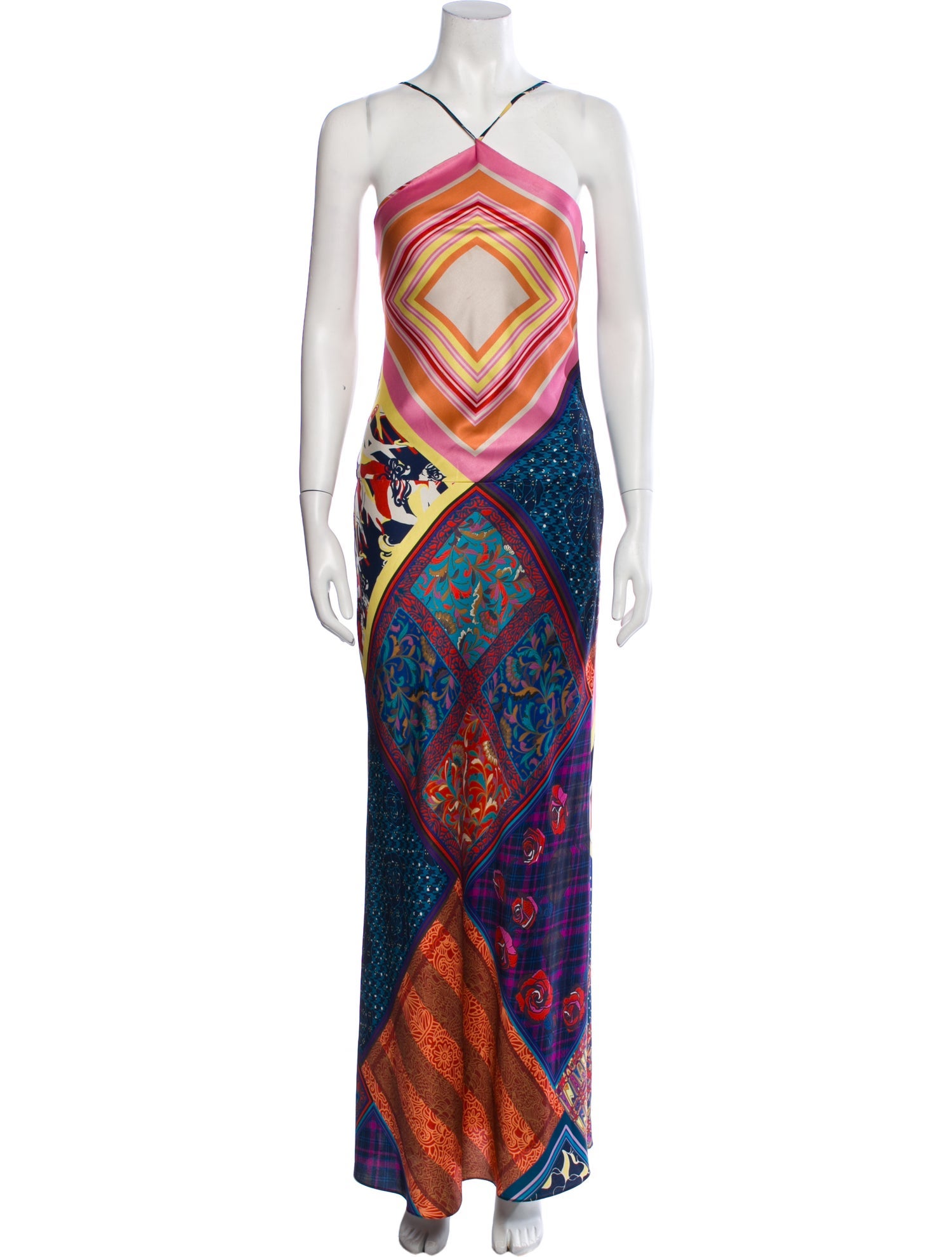 Staud Printed Long Dress - Blue Dresses, Clothing - WSTFG80534 | The ...