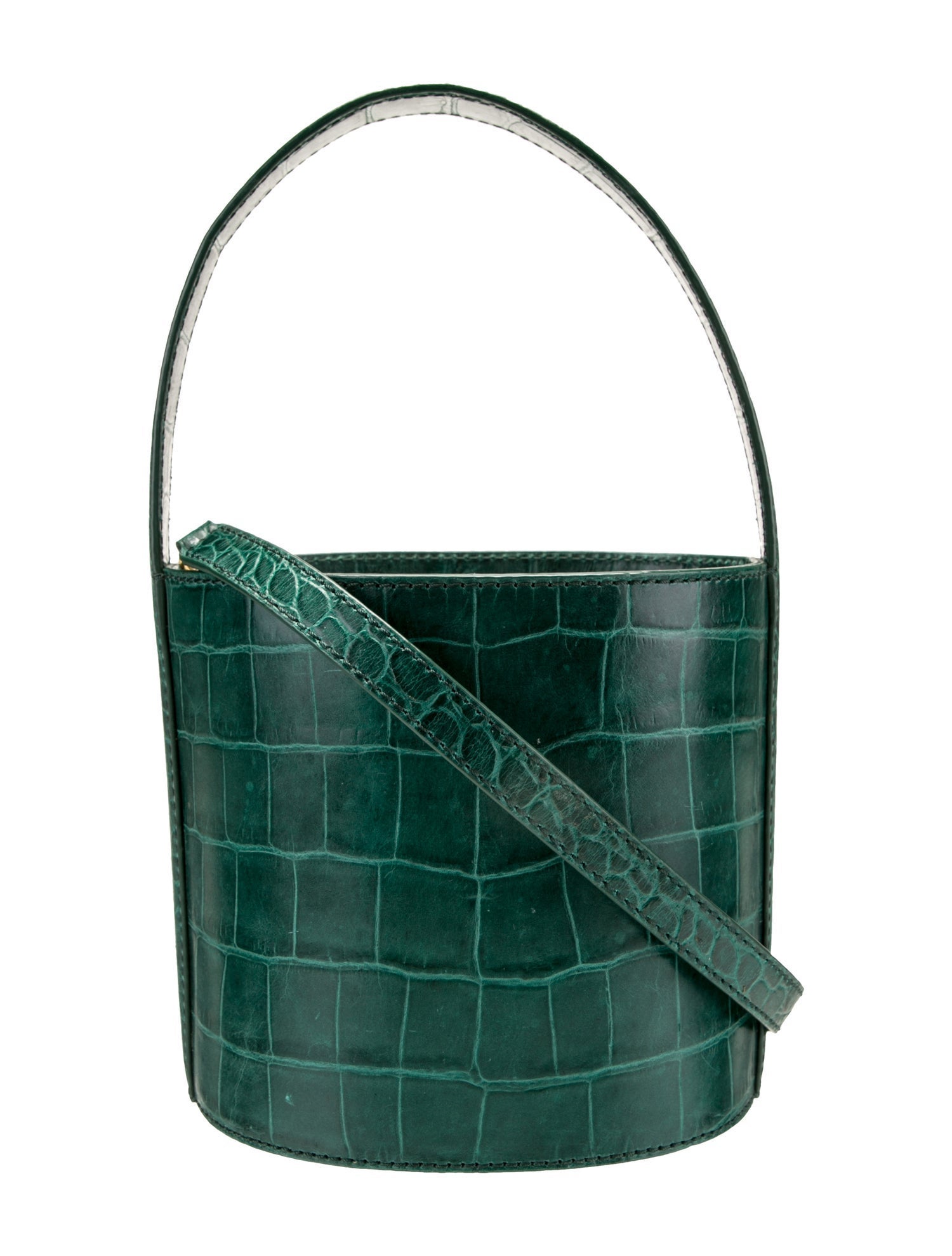 Staud Leather Bucket Bag - Green Bucket Bags, Handbags - WSTFG82056 ...