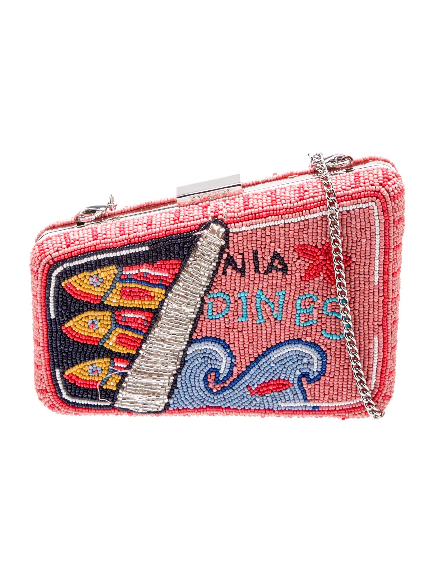 Stuart Weitzman Leather Clutch - Gold Clutches, Handbags - WSU344305 ...