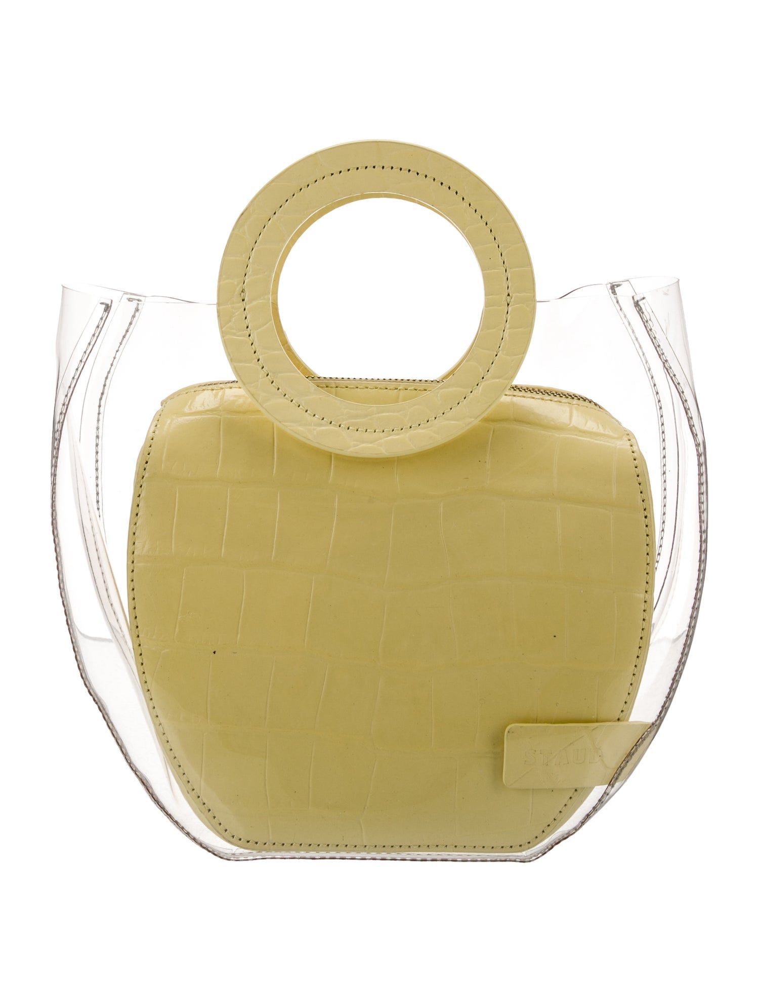 Staud PVC Top Handle Bag - Yellow Handle Bags, Handbags - WSTFG84499 ...