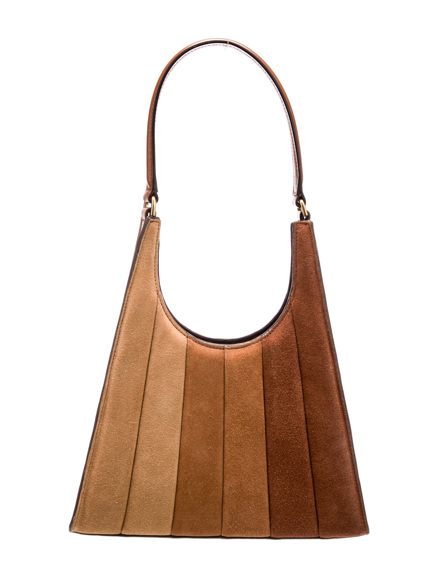 Staud Suede Shoulder Bag - Brown Shoulder Bags, Handbags - WSTFG86515 ...