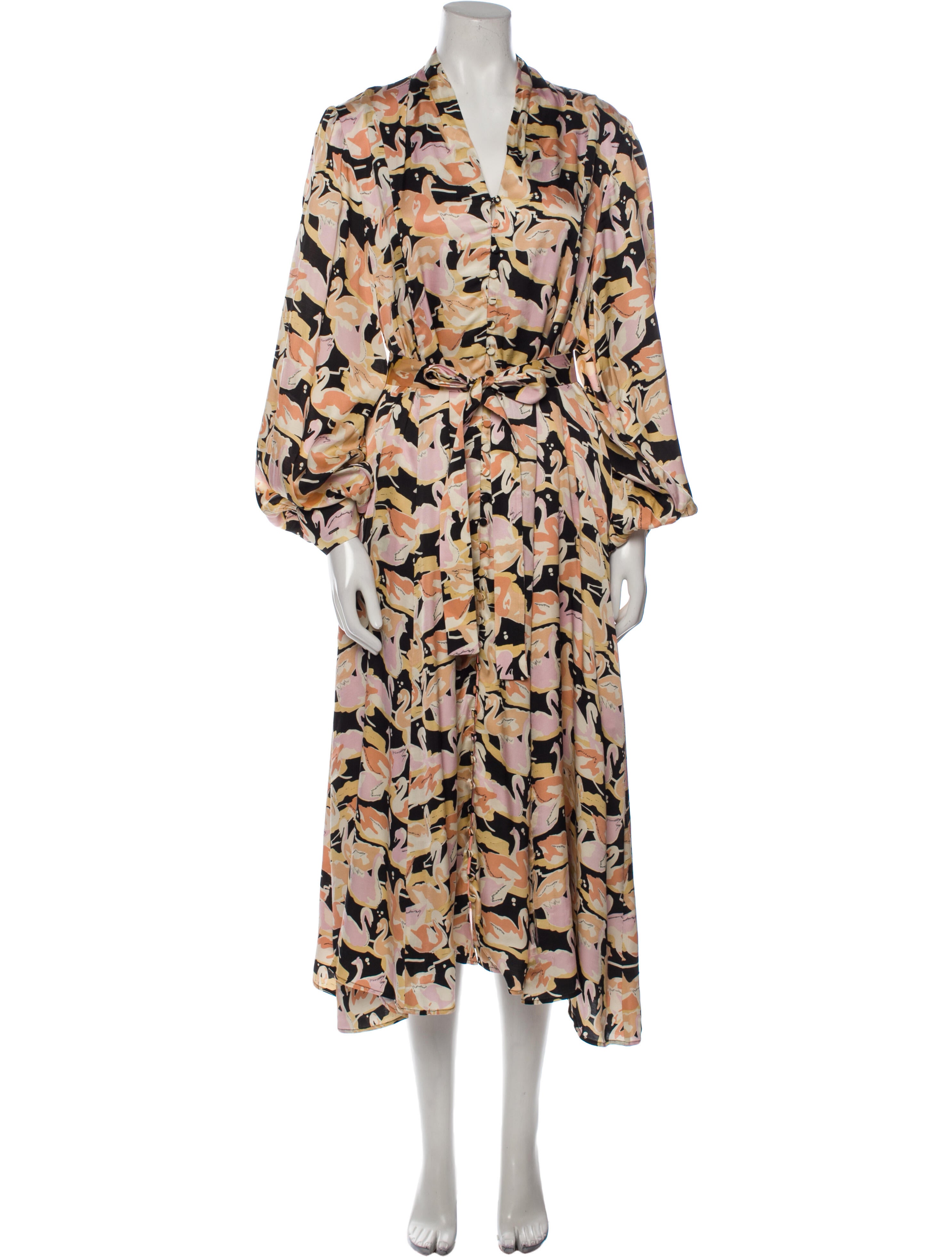 Stine Goya Floral Print Long Dress - Neutrals Dresses, Clothing ...