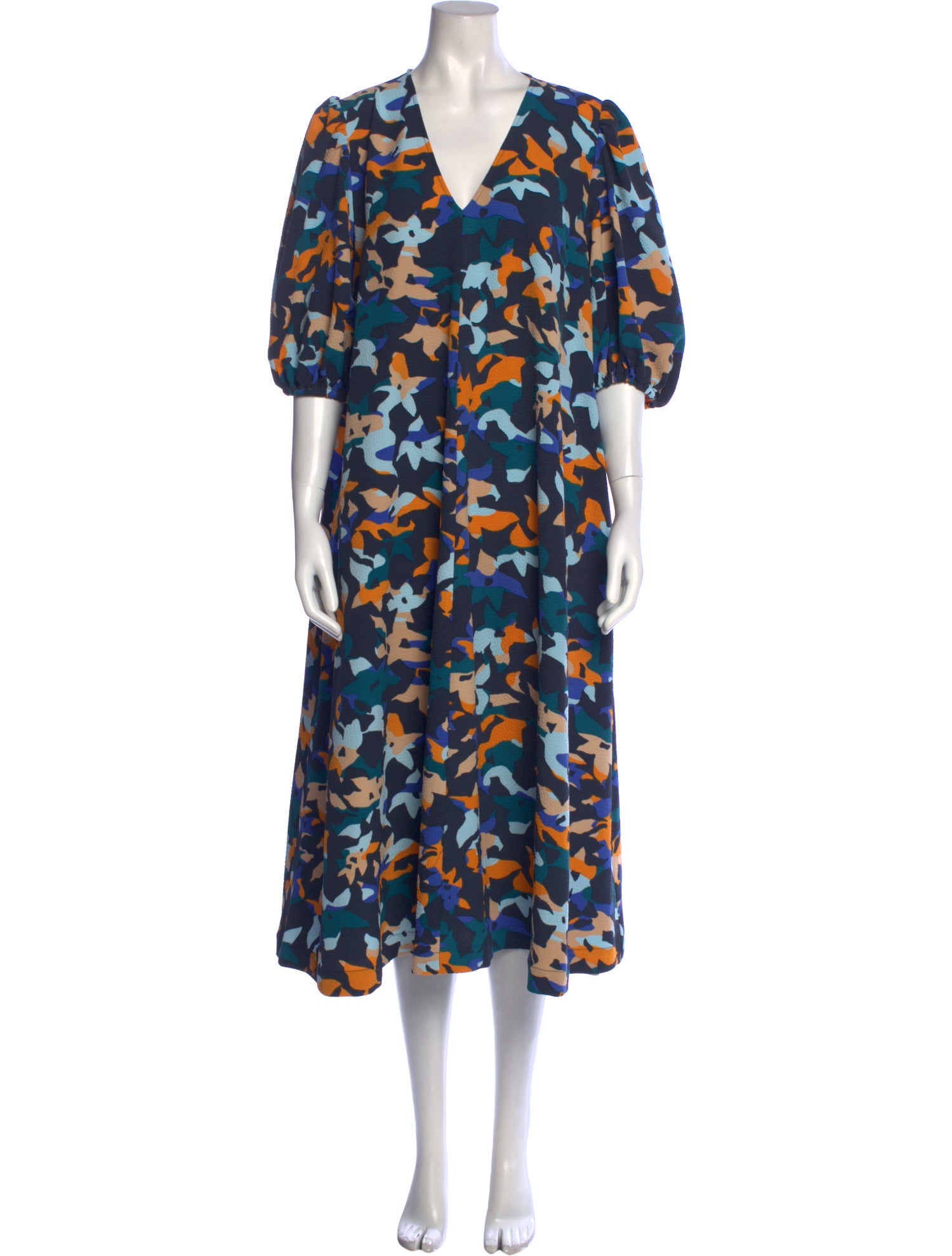 Stine Goya Printed Long Dress - Blue Dresses, Clothing - WSTGO24968 ...