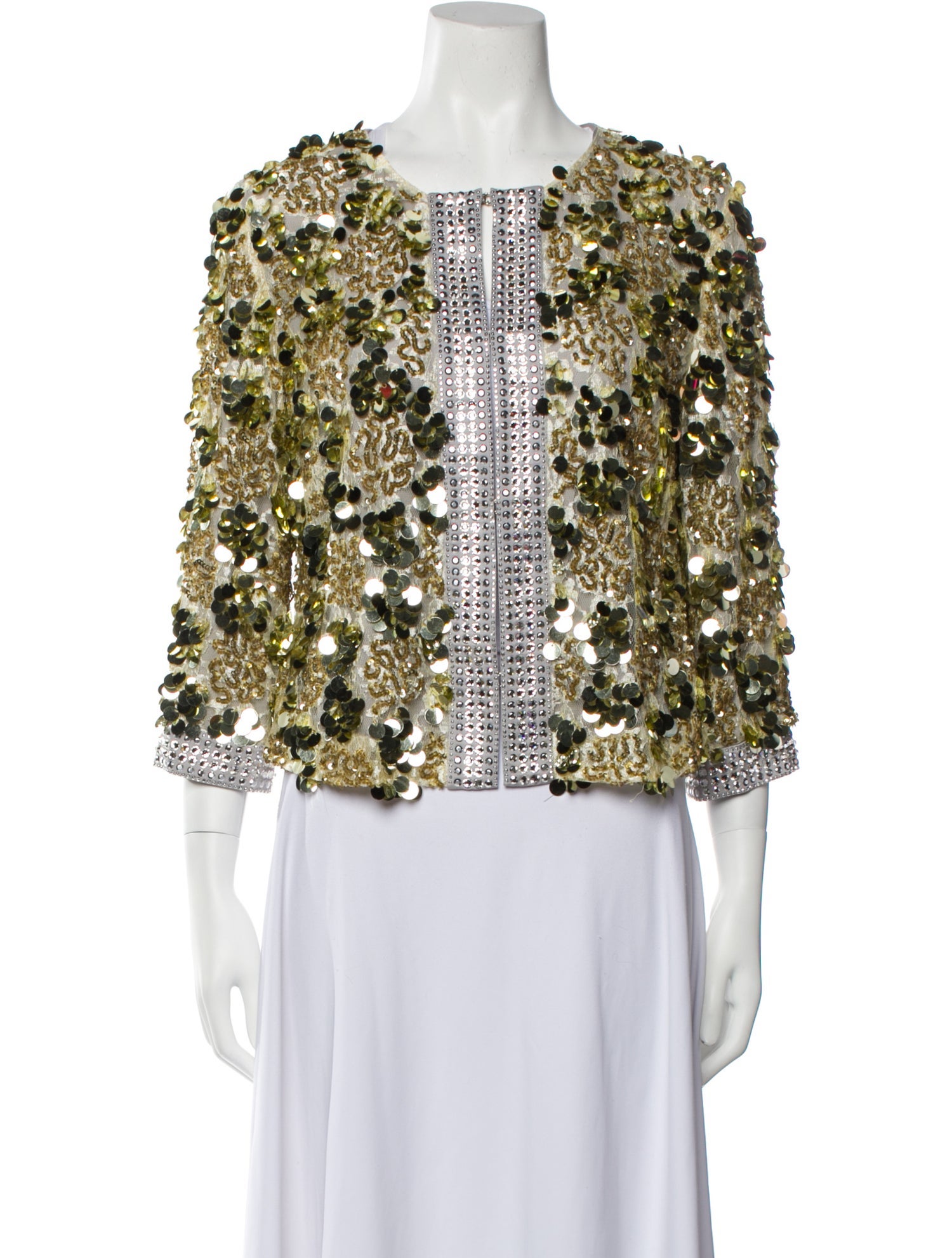 St. John Couture Printed Evening Jacket - Neutrals Jackets, Clothing ...