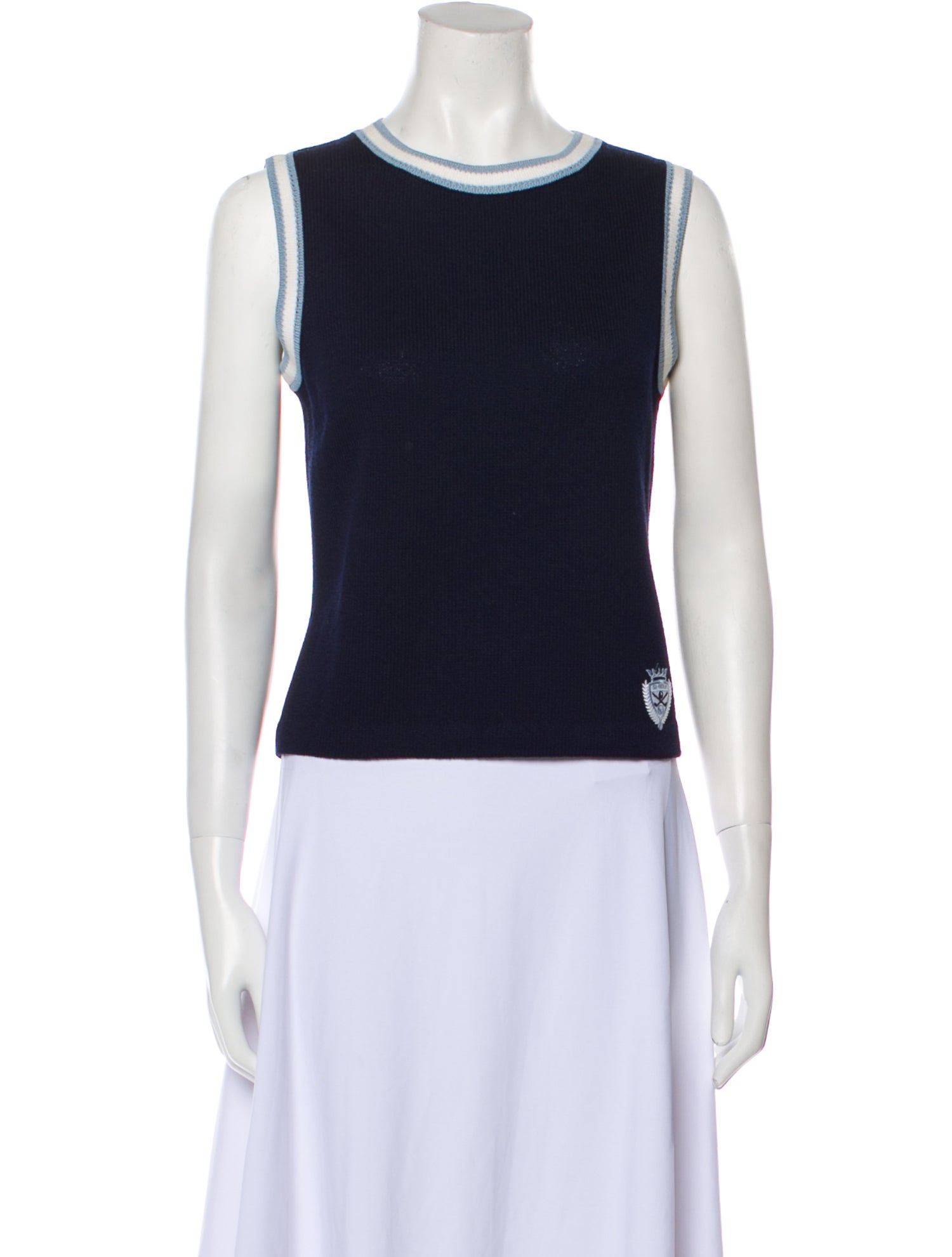 St. John Sport Crew Neck Sweater - Blue Knitwear, Clothing - WSTJS41634 ...