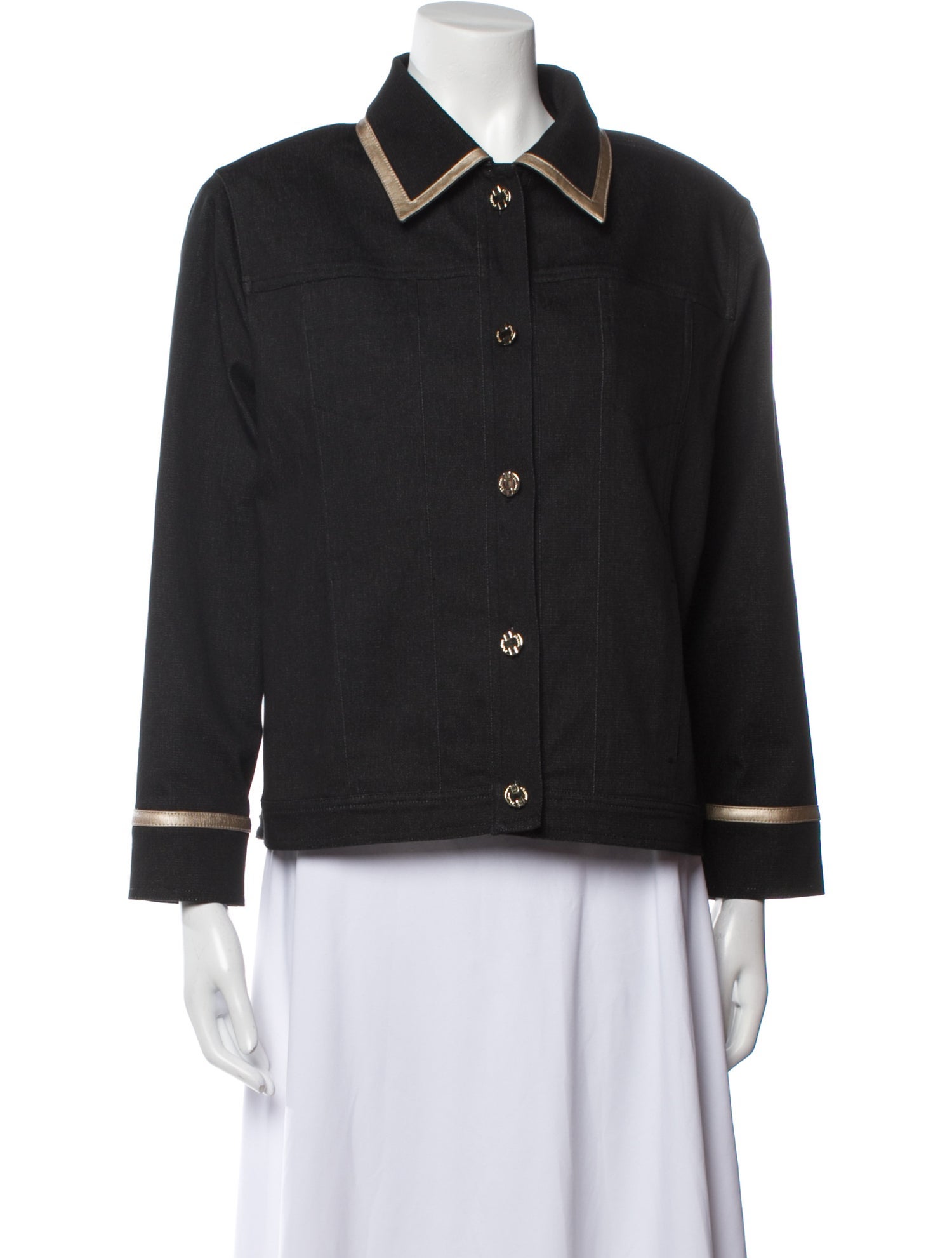 St. John Sport Denim Jacket - Black Jackets, Clothing - WSTJS44468 ...