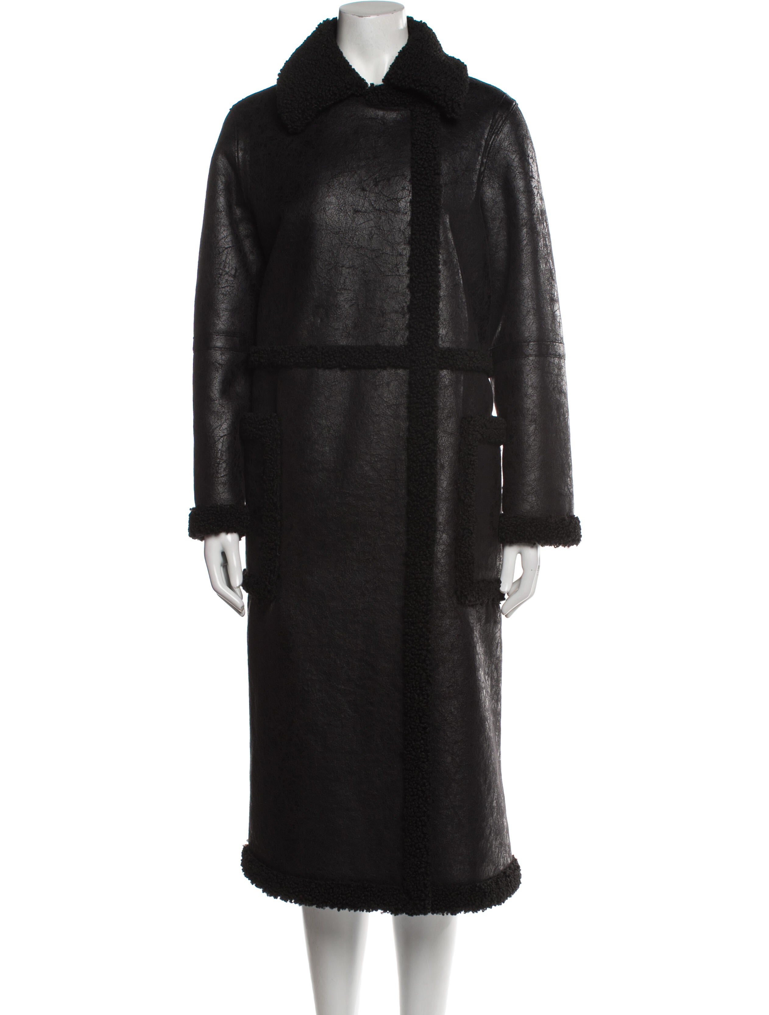 STAND STUDIO Faux Fur Coat - Black Coats, Clothing - WSTND22692 | The ...