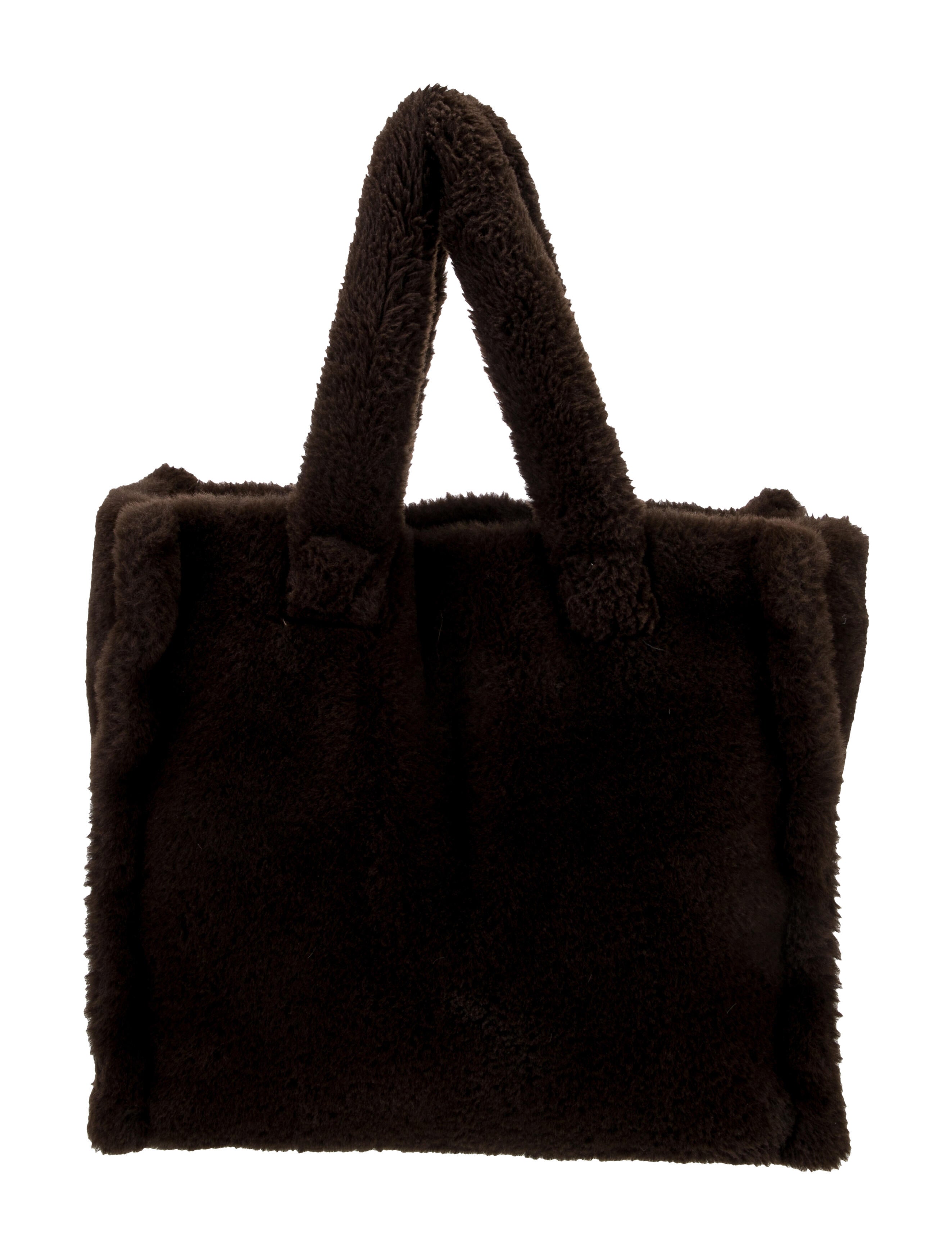 STAND STUDIO Shearling Tote Bag - Brown Totes, Handbags - WSTND23325 ...
