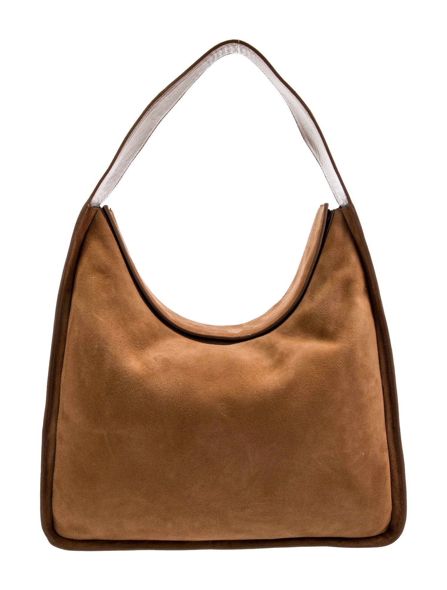 STAND STUDIO Leather Trim Suede Shoulder Bag - Brown Shoulder Bags ...