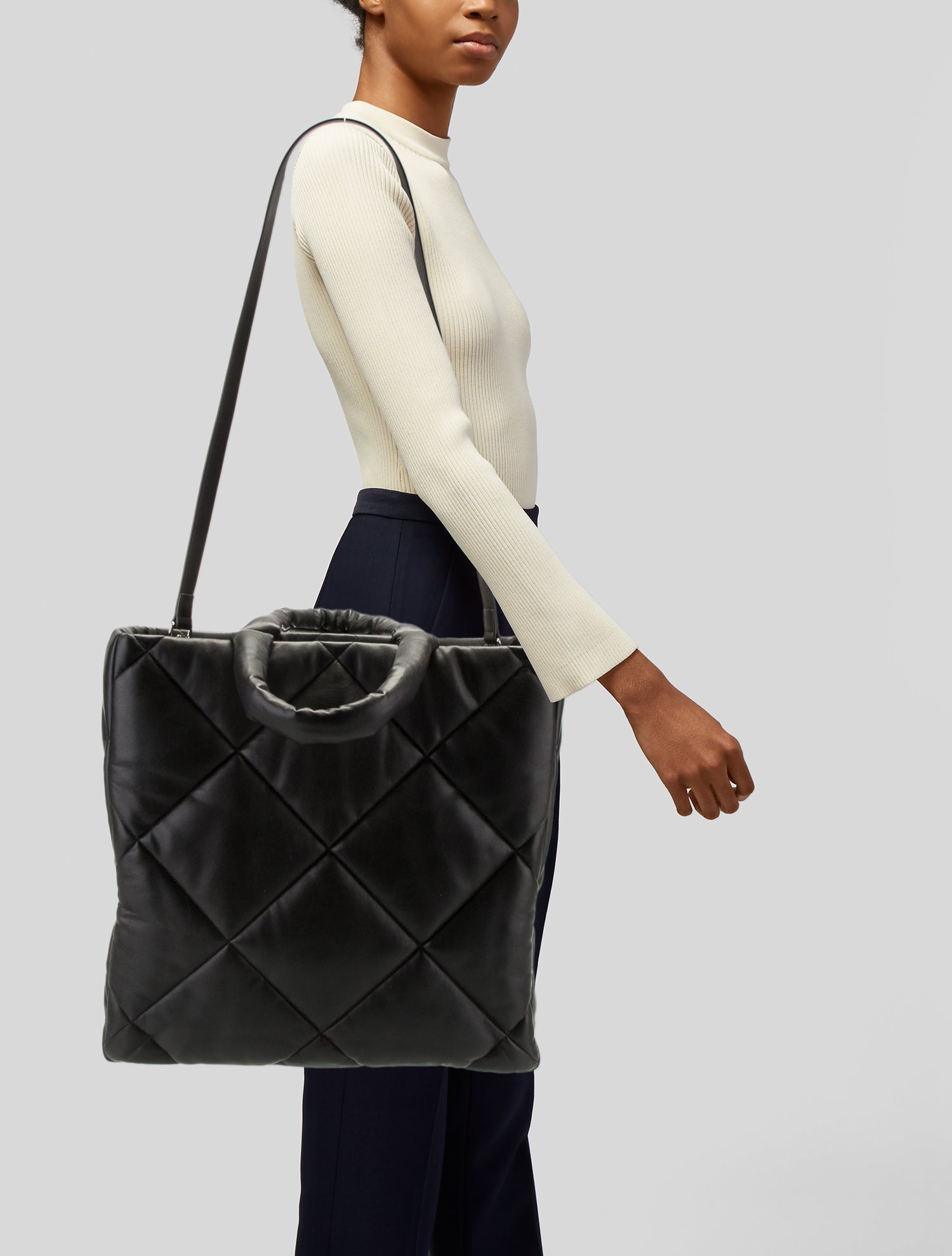 STAND STUDIO Vegetarian Totes Bag - Black Totes, Handbags - WSTND24289 ...