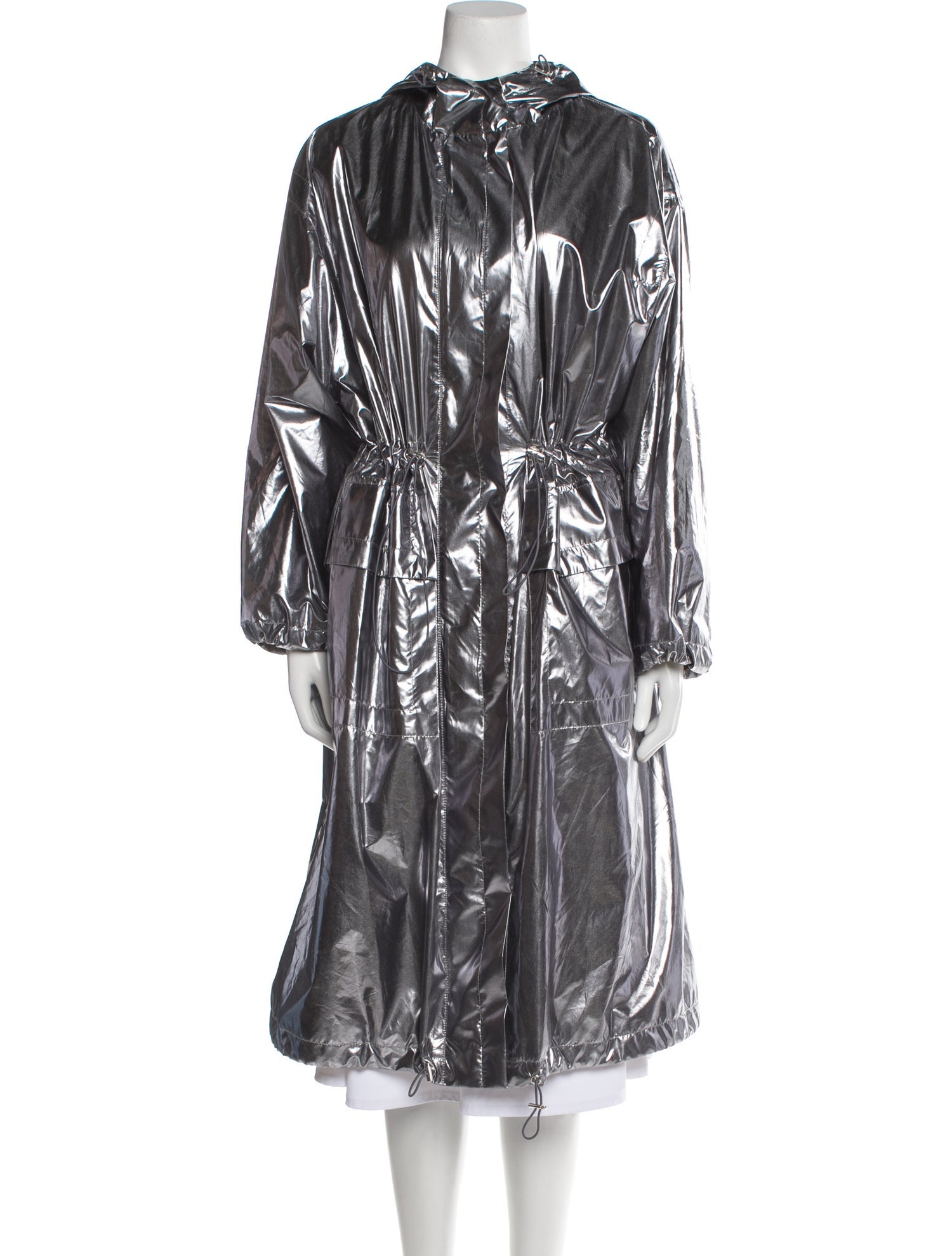 STAND STUDIO Trench Coat - Metallic Coats, Clothing - WSTND24320 | The ...