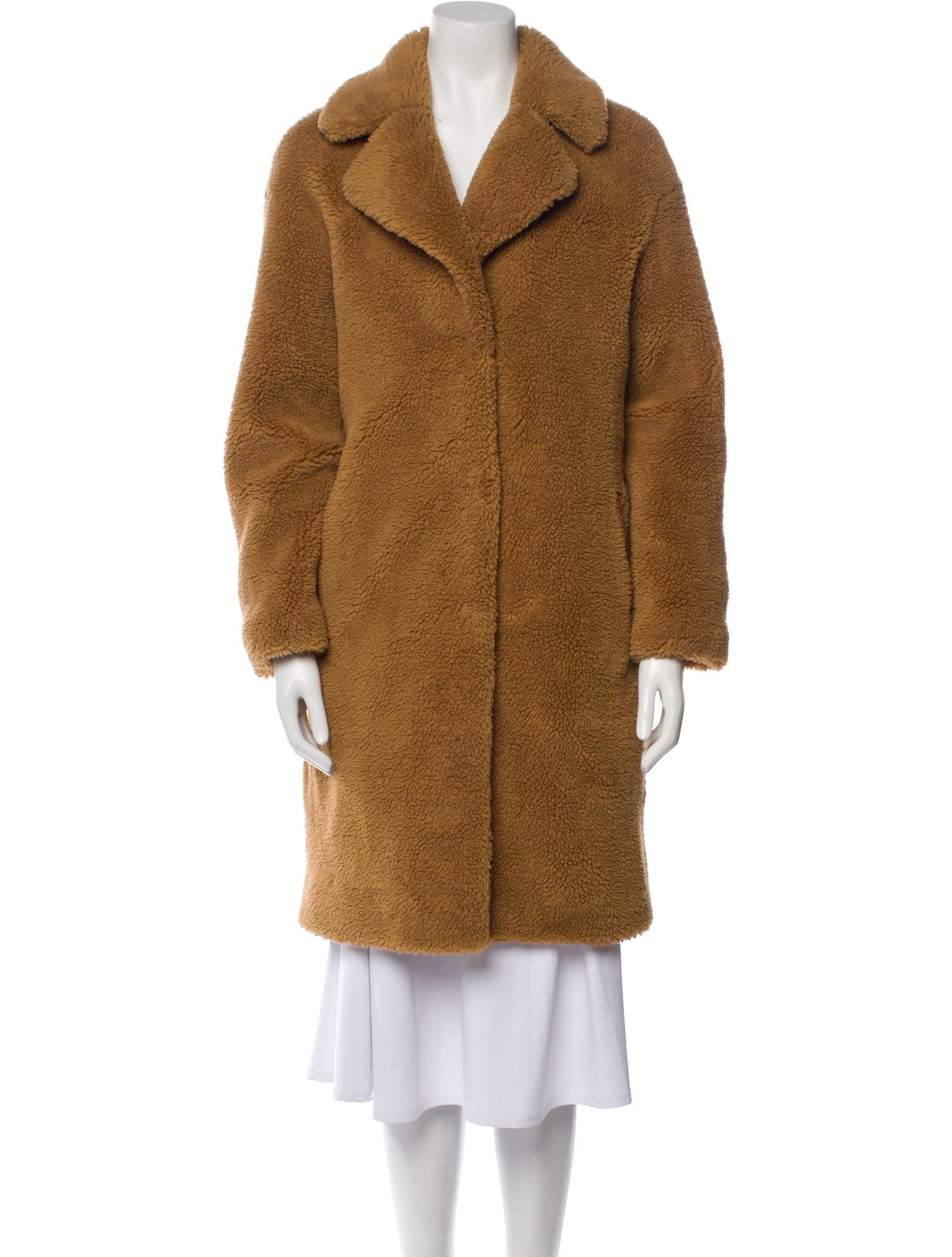 STAND STUDIO Faux Fur Coat - Neutrals Coats, Clothing - WSTND25138 ...