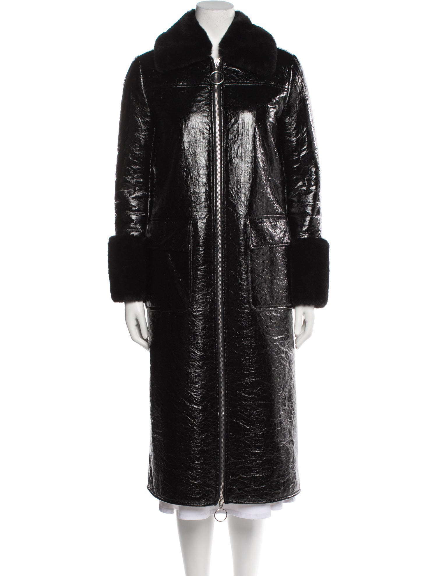 STAND STUDIO Faux Fur Coat - Black Coats, Clothing - WSTND25214 | The ...