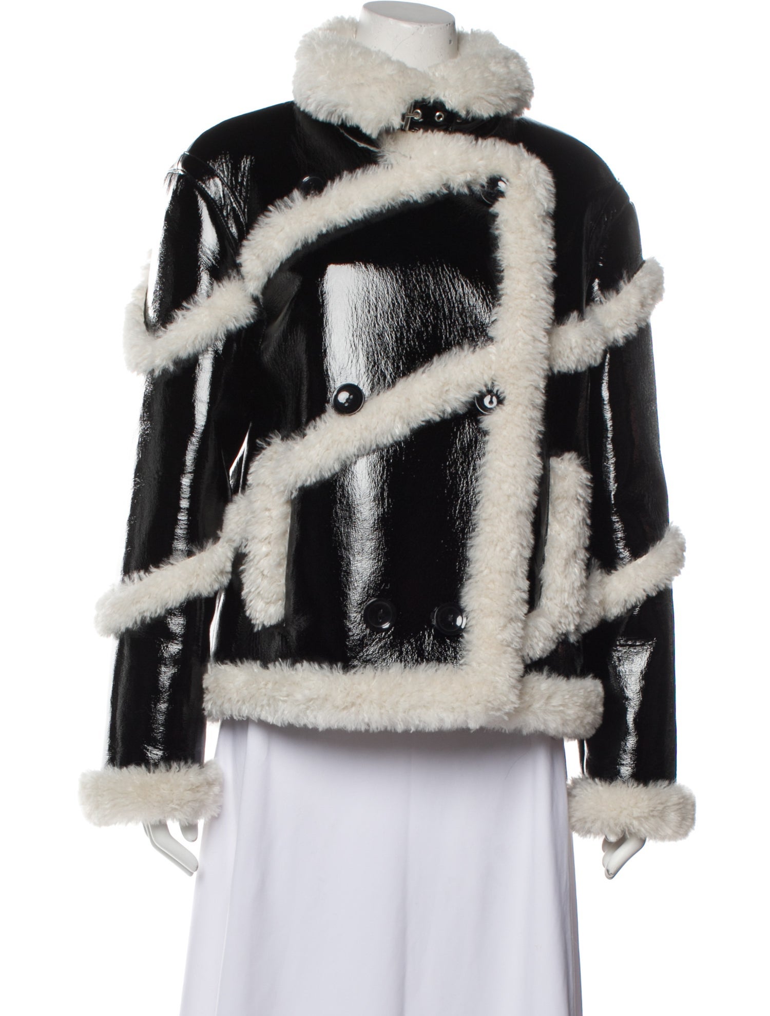 STAND STUDIO Faux Fur Jacket - Black Jackets, Clothing - WSTND25253 ...
