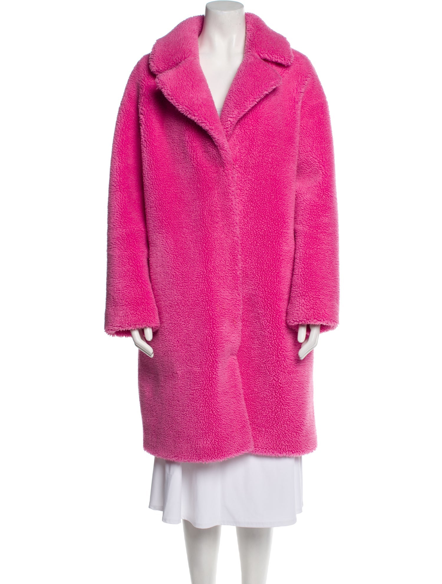 STAND STUDIO Faux Fur Coat - Pink Coats, Clothing - WSTND25340 | The ...