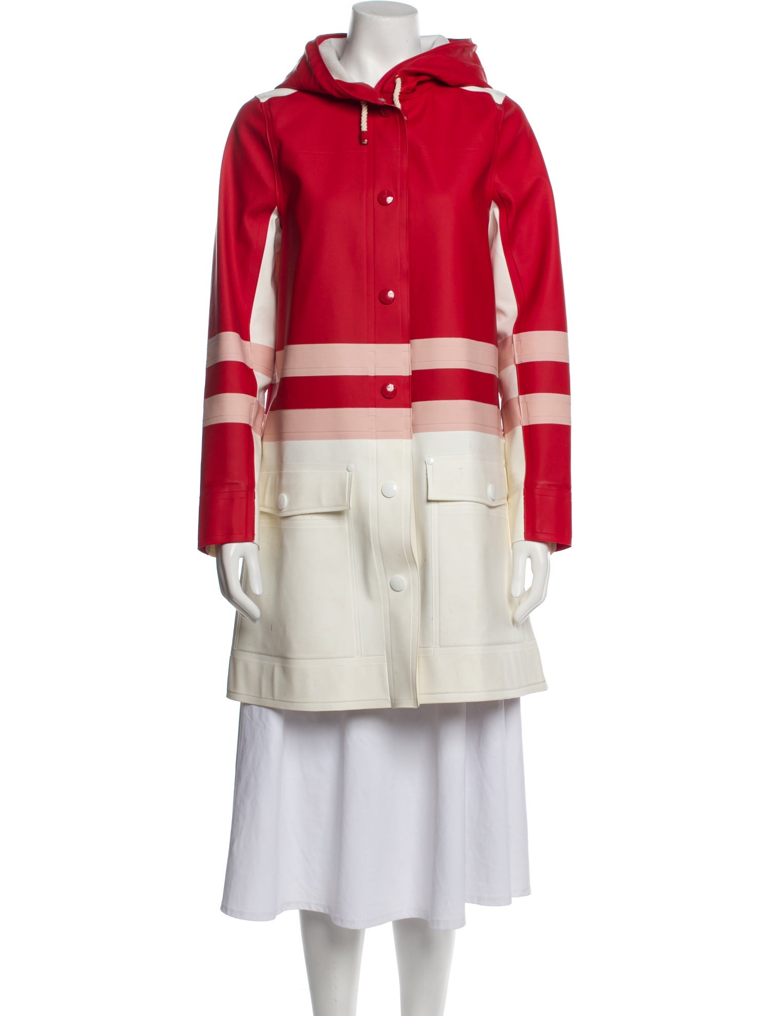 Stutterheim x Marni Colorblock Pattern Parka - Red Coats, Clothing - WSTUT20022 | The RealReal