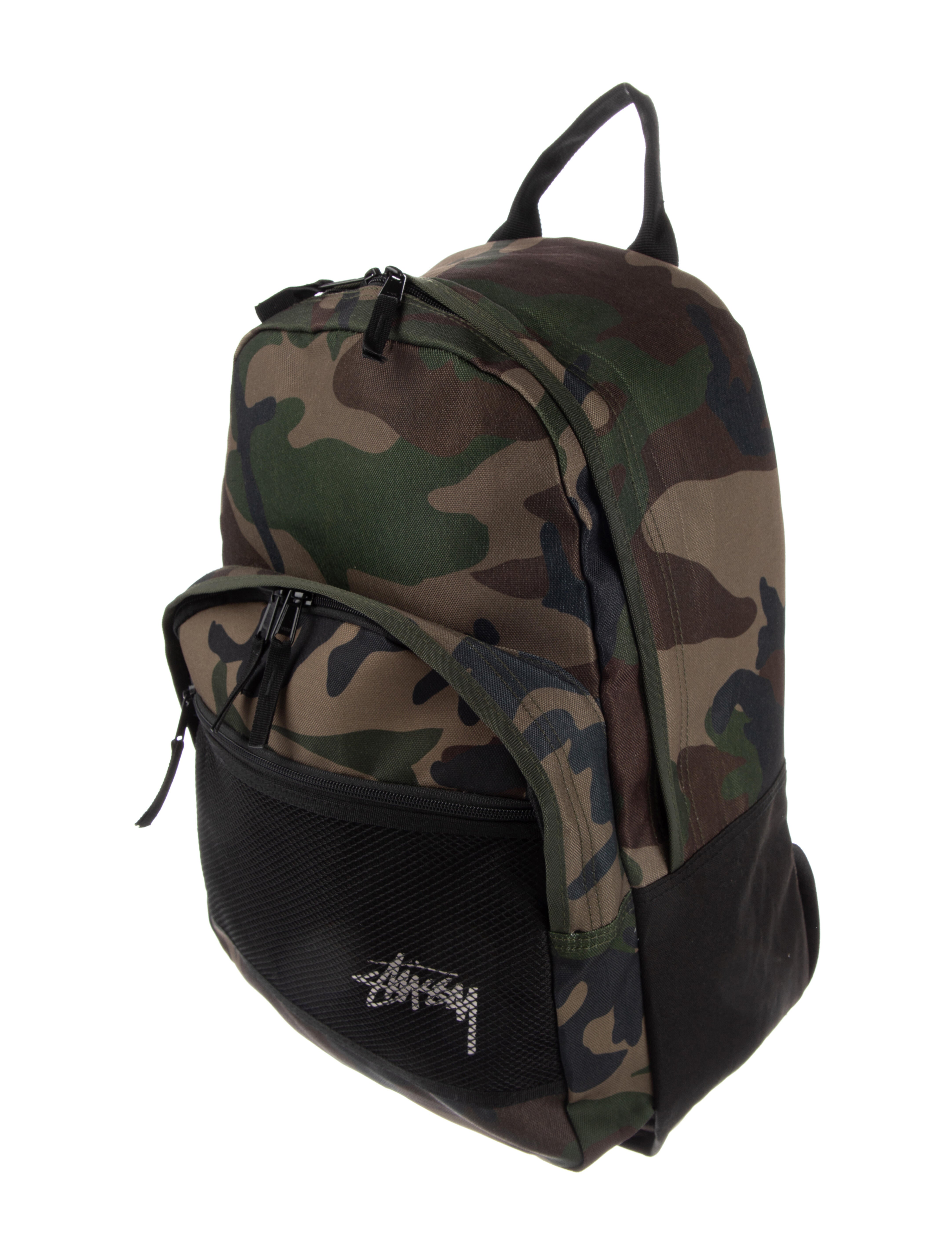 Stüssy Camo Nylon Backpack - Green Backpacks, Bags - WSTUY21294 | The ...