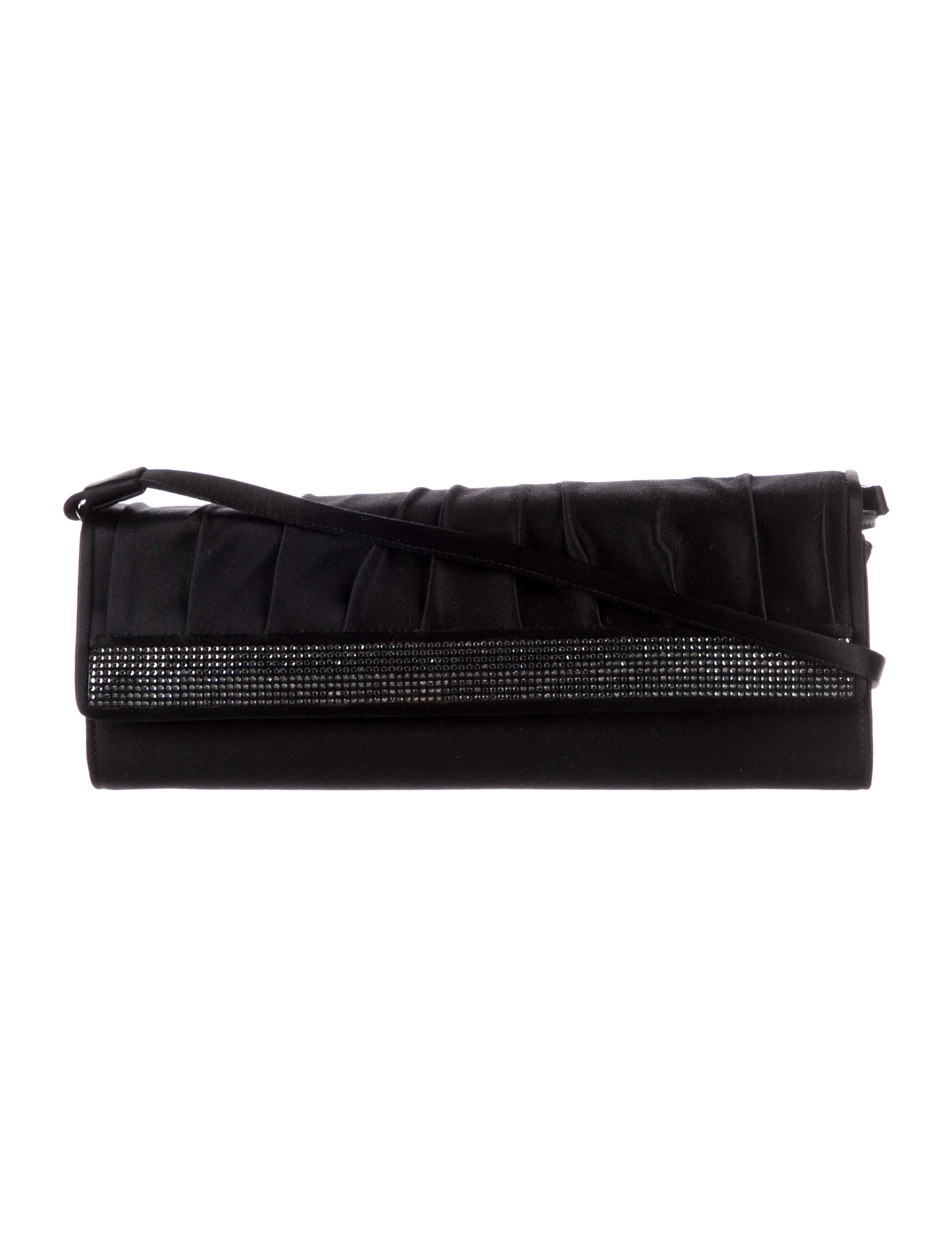 Stuart Weitzman Crystal Clutch Bag - Black Clutches, Handbags ...