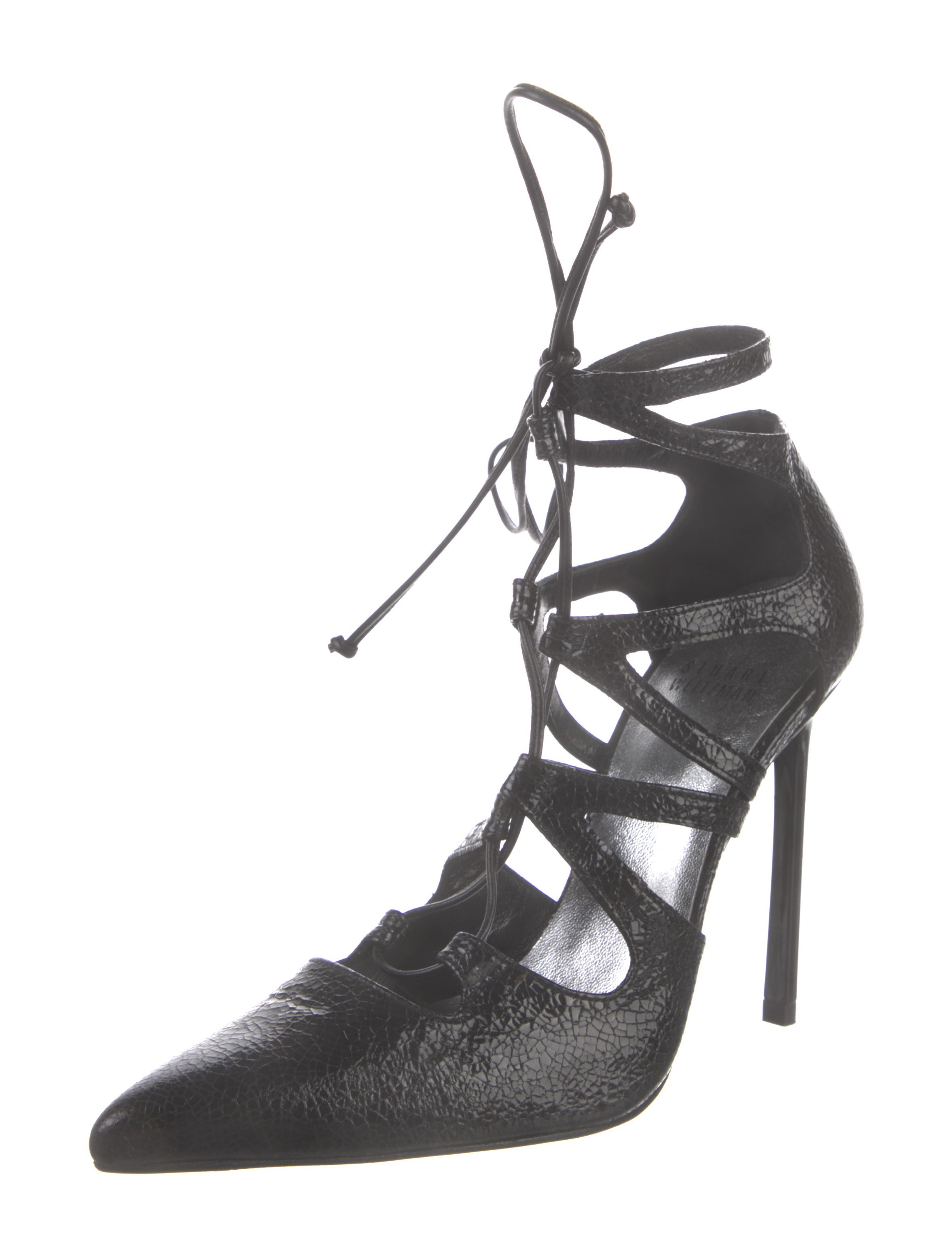 Stuart Weitzman Patent Leather Platform Pumps - Black Pumps, Shoes ...