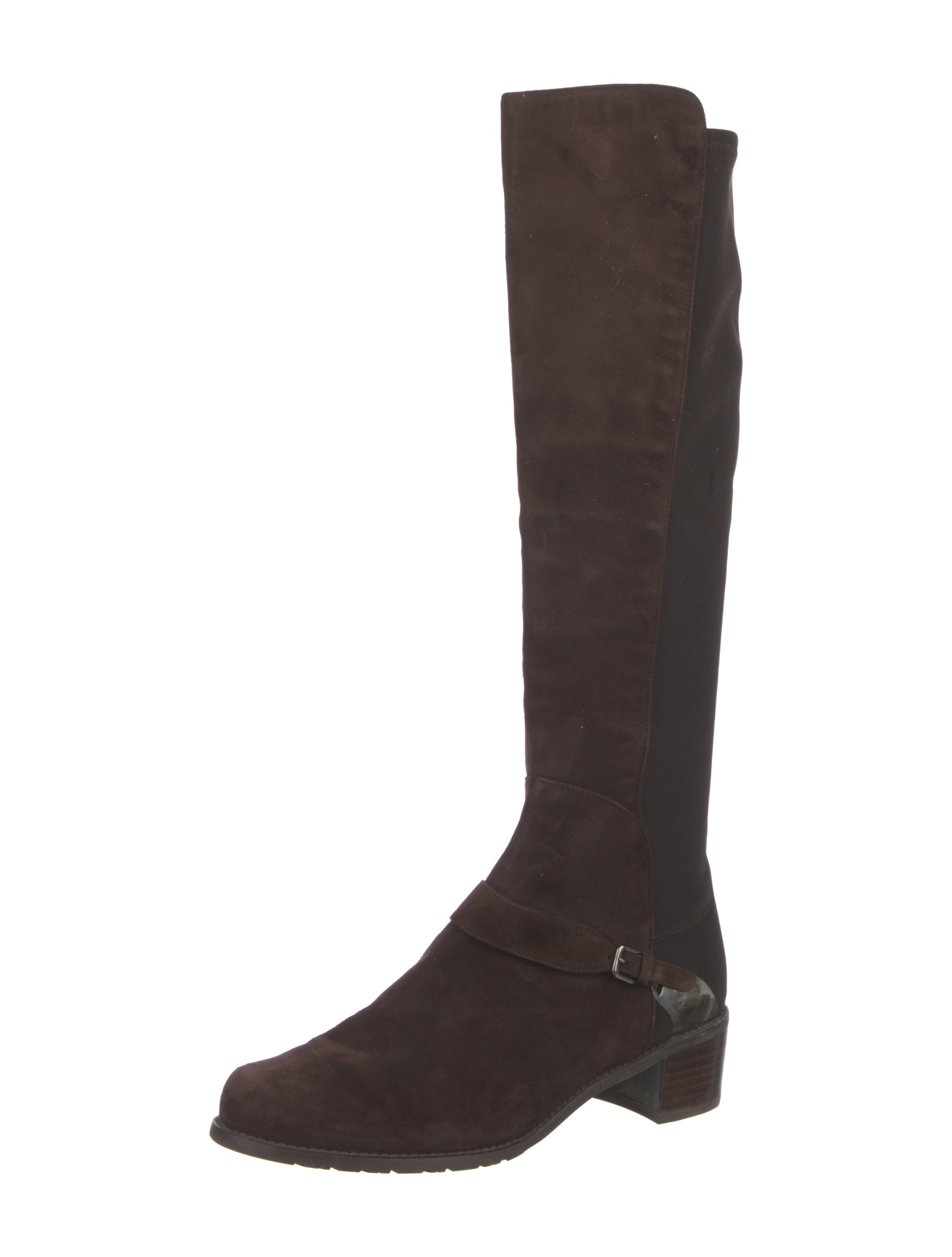 Stuart Weitzman Leopard Knee-High Boots - Brown Boots, Shoes - WSU25039 ...