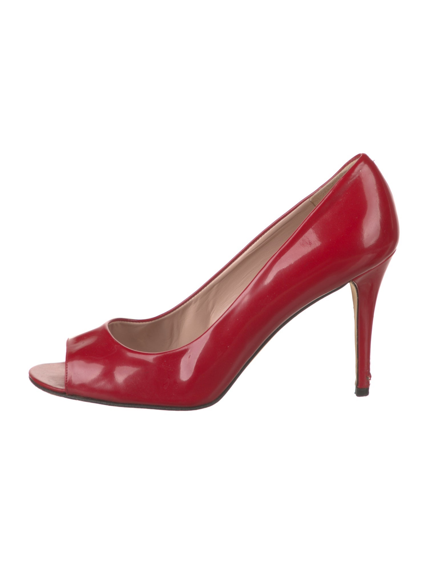 Stuart Weitzman Patent Leather Pumps - Red Pumps, Shoes - WSU311684 ...