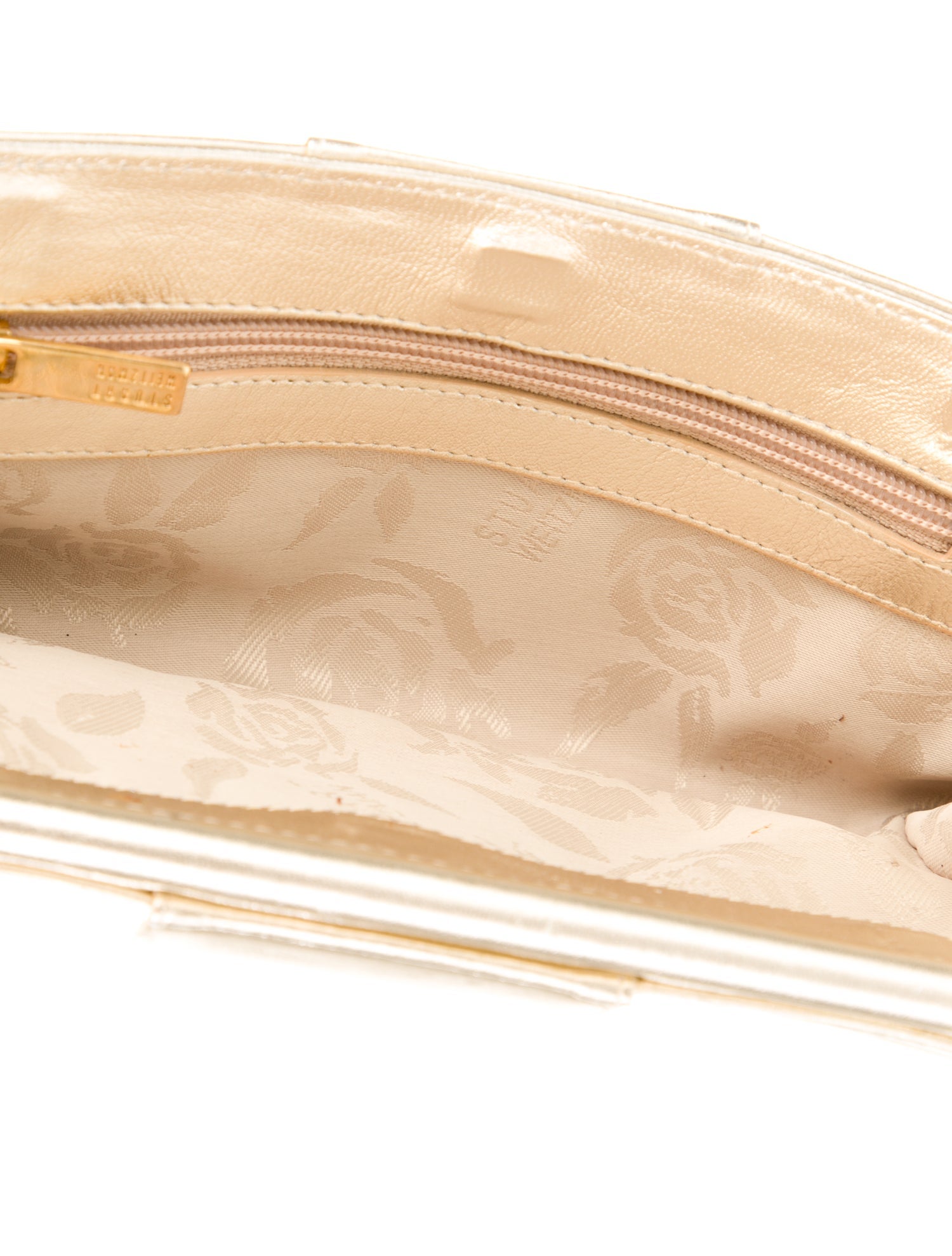 Stuart Weitzman Leather Clutch - Gold Clutches, Handbags - WSU344305 ...