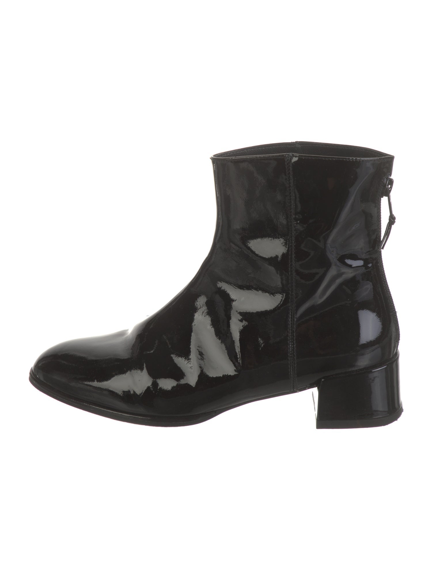 Stuart Weitzman Patent Leather Boots - Black Boots, Shoes - WSU357762 ...