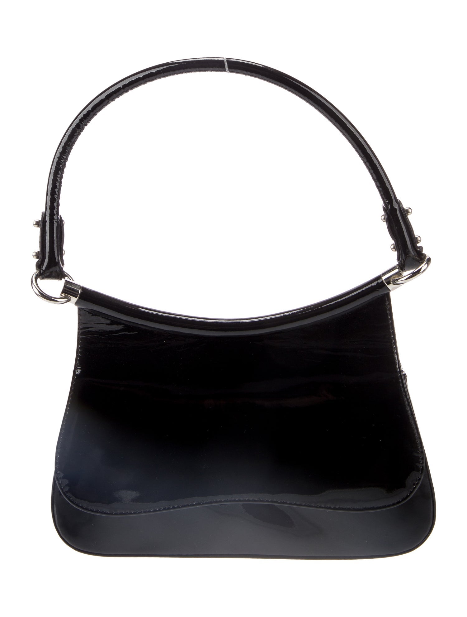 Stuart Weitzman Patent Leather Shoulder Bag - Black Shoulder Bags ...