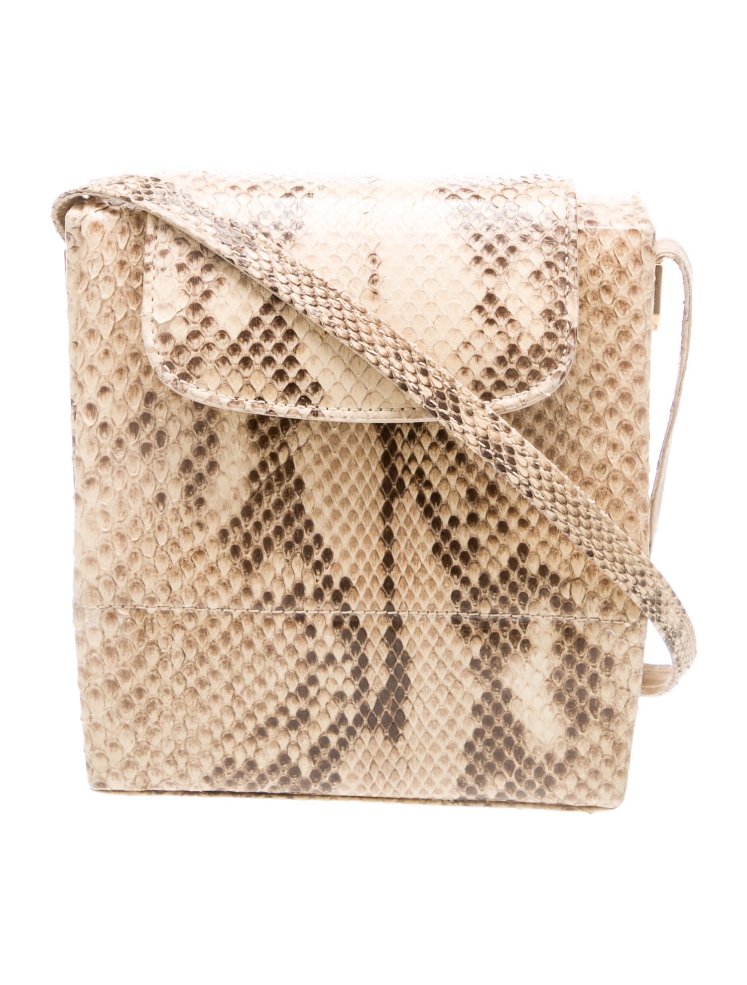Stuart Weitzman Snakeskin Crossbody Bag - Neutrals Crossbody Bags ...
