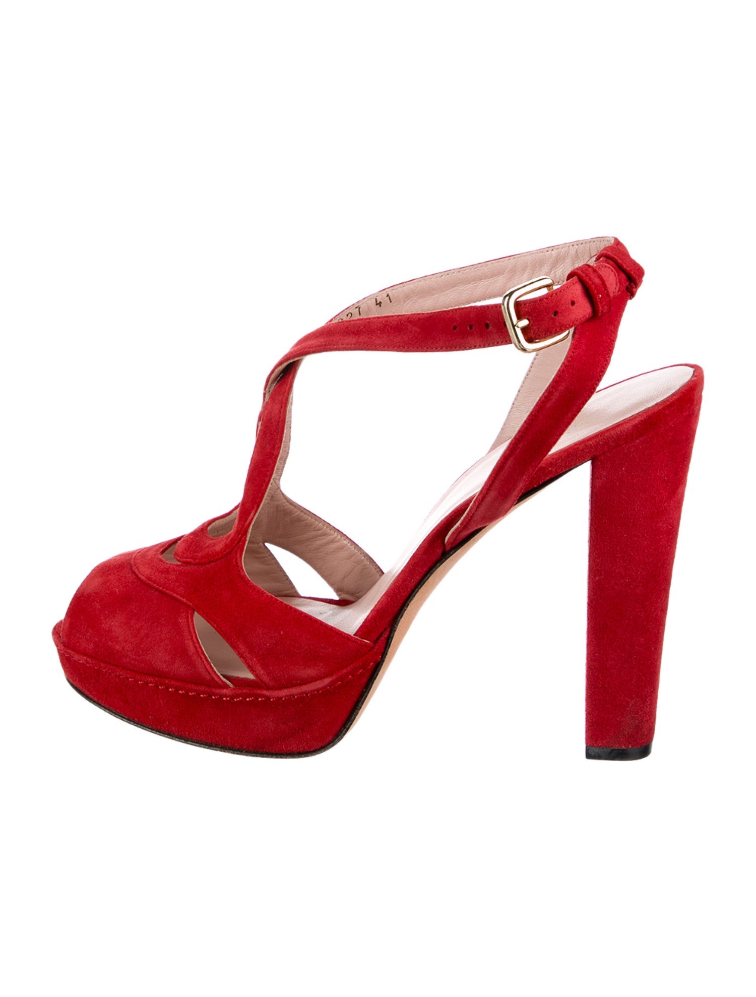 Stuart Weitzman Suede Slingback Sandals - Red Sandals, Shoes ...