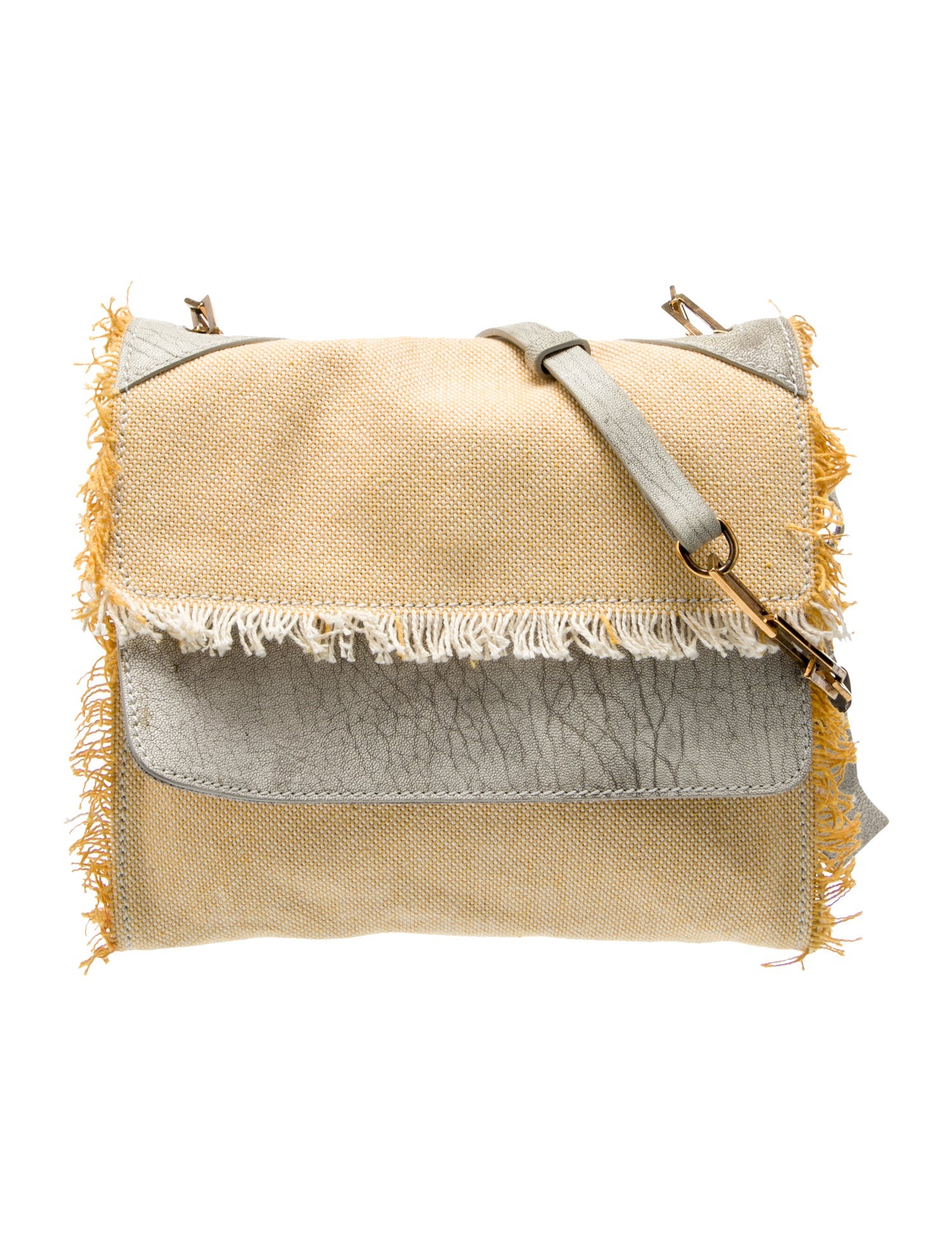 Stuart Weitzman Canvas Messenger Bag w/ Tags - Yellow Crossbody Bags ...