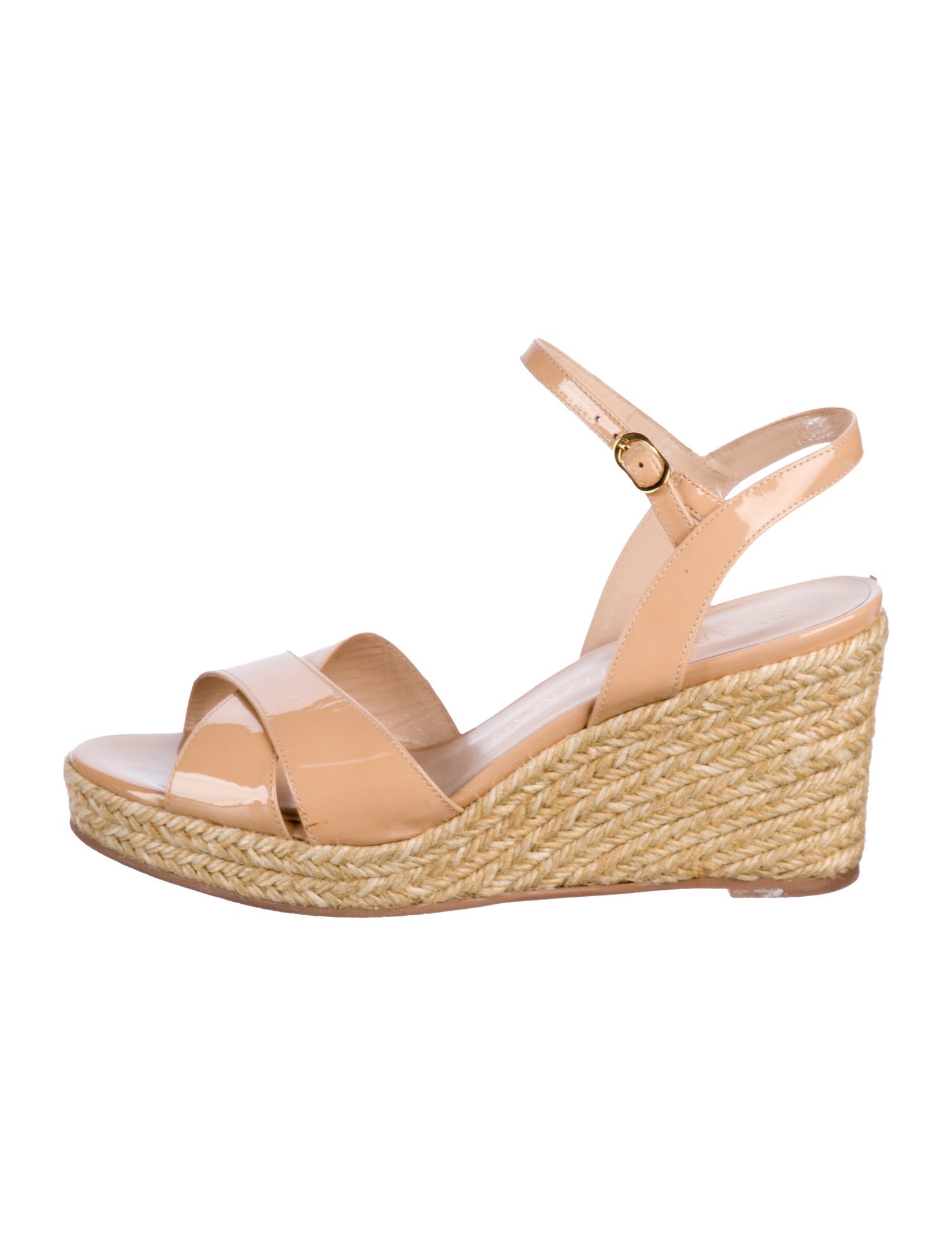 Stuart Weitzman Patent Leather Espadrilles - Pink Sandals, Shoes ...