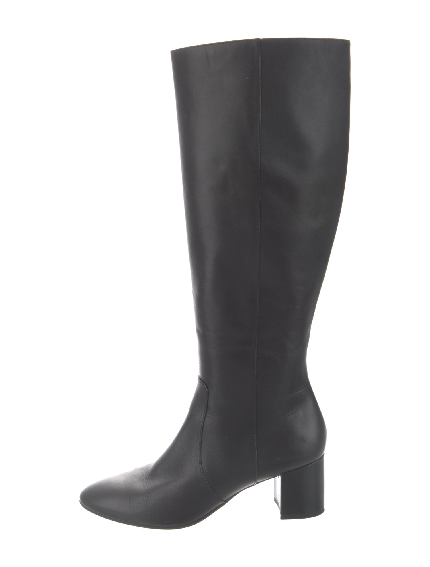 Stuart Weitzman Leather Riding Boots - Black Boots, Shoes - WSU380487 ...
