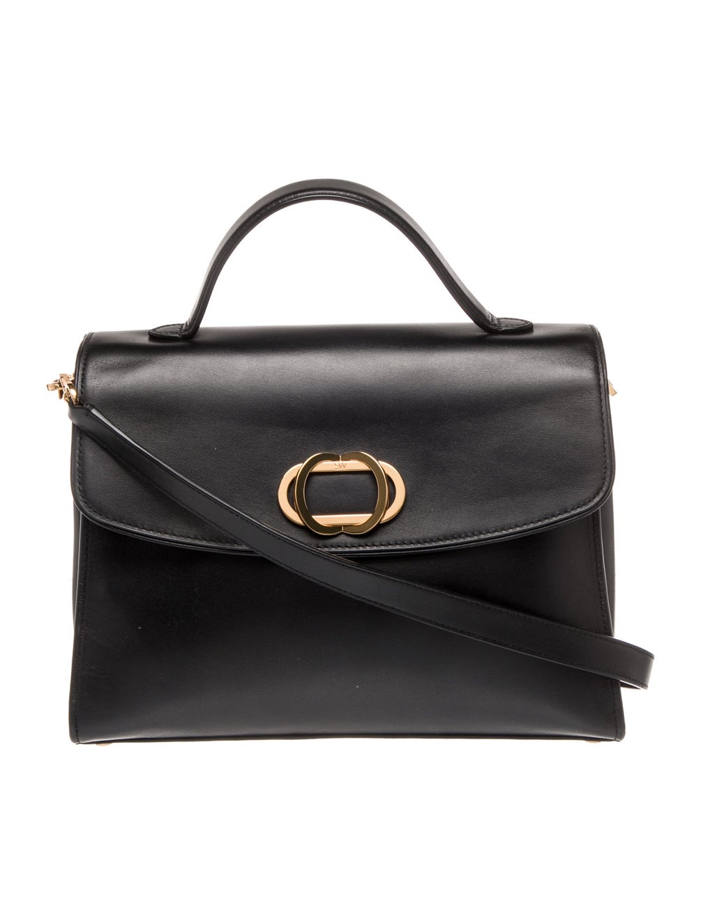Stuart Weitzman Leather Shoulder Bag - Black Shoulder Bags, Handbags ...