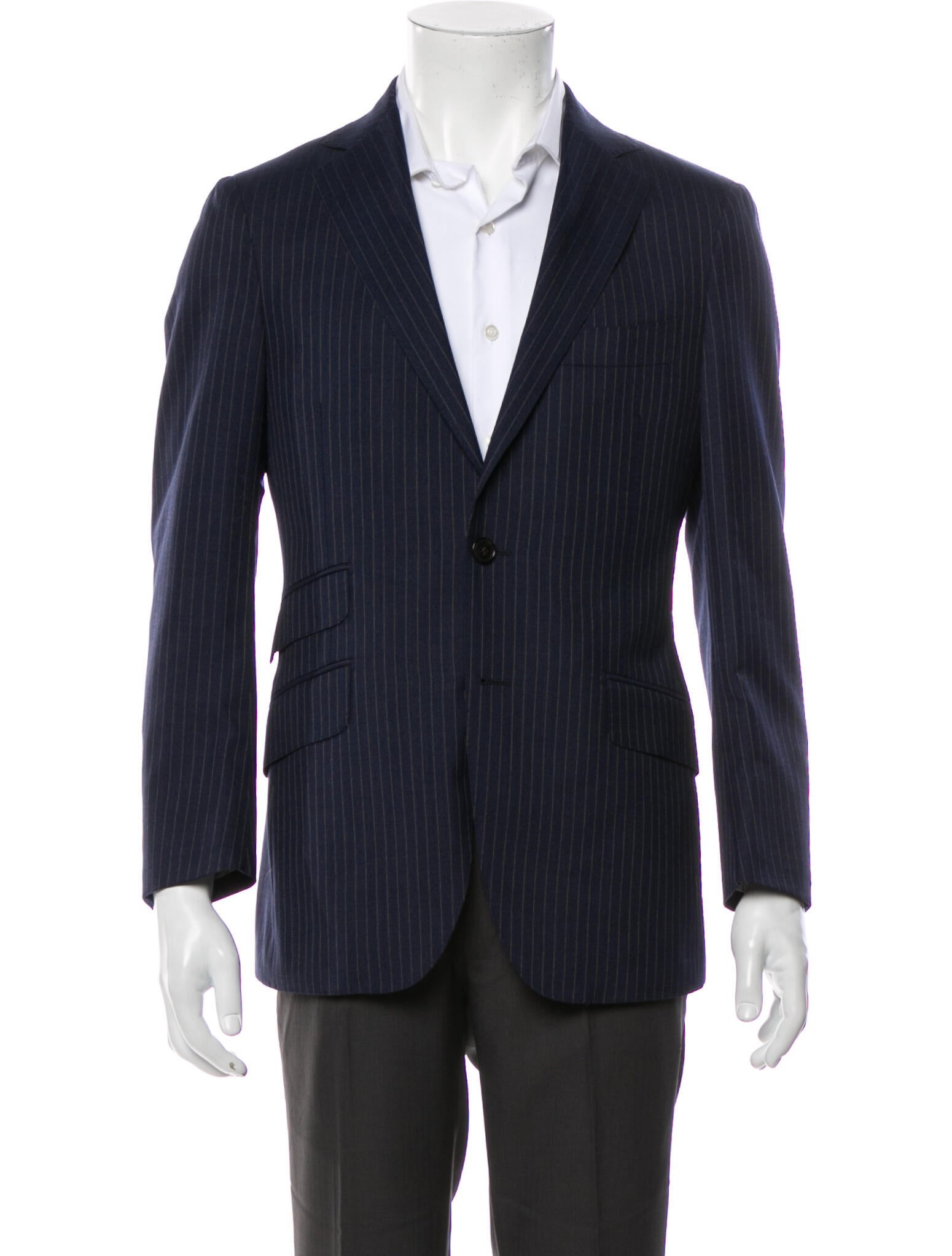 Suitsupply Striped Blazer - Blue Suiting, Clothing - WSUIT26502 | The ...