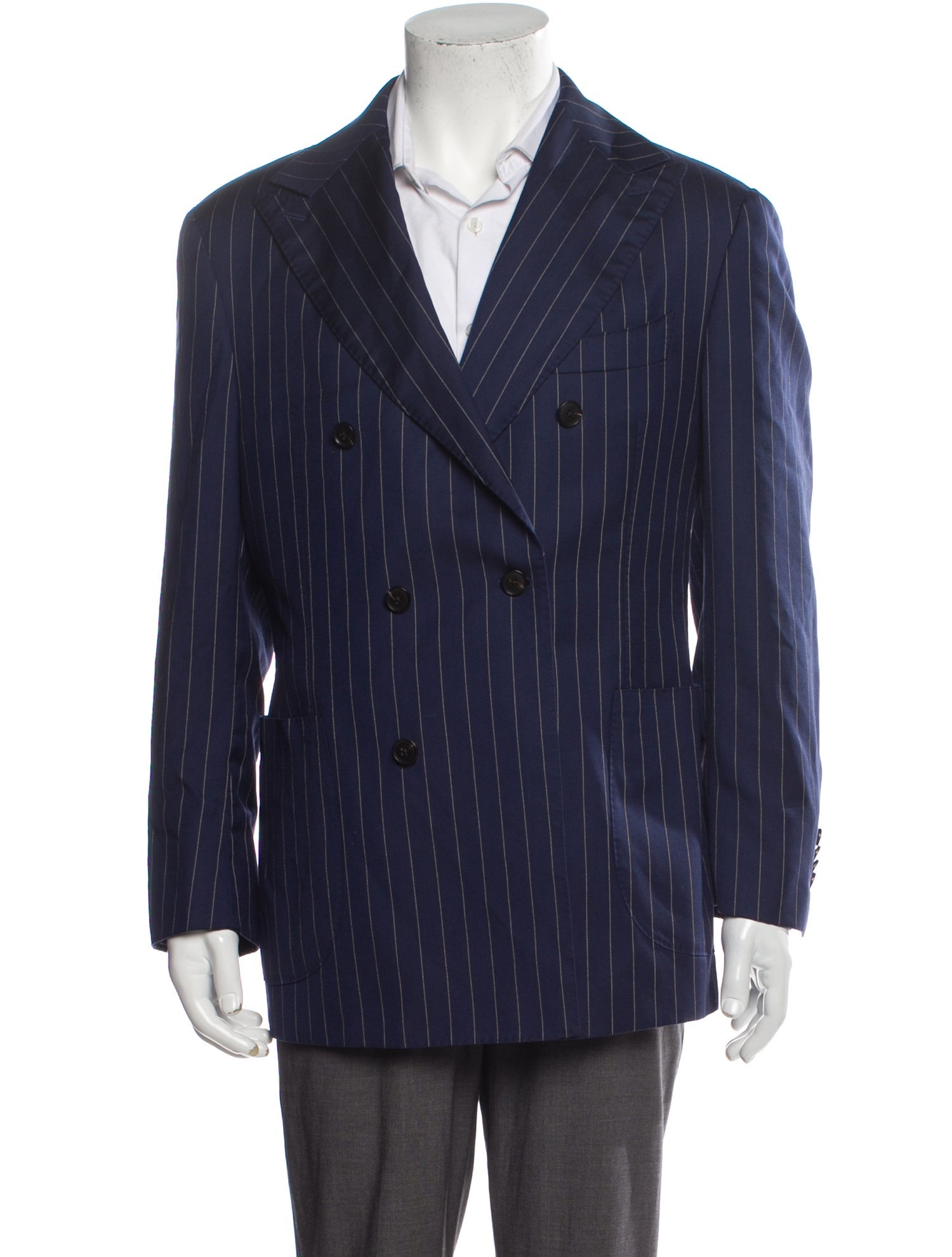 Suitsupply Striped Blazer - Blue Suiting, Clothing - WSUIT27305 | The ...